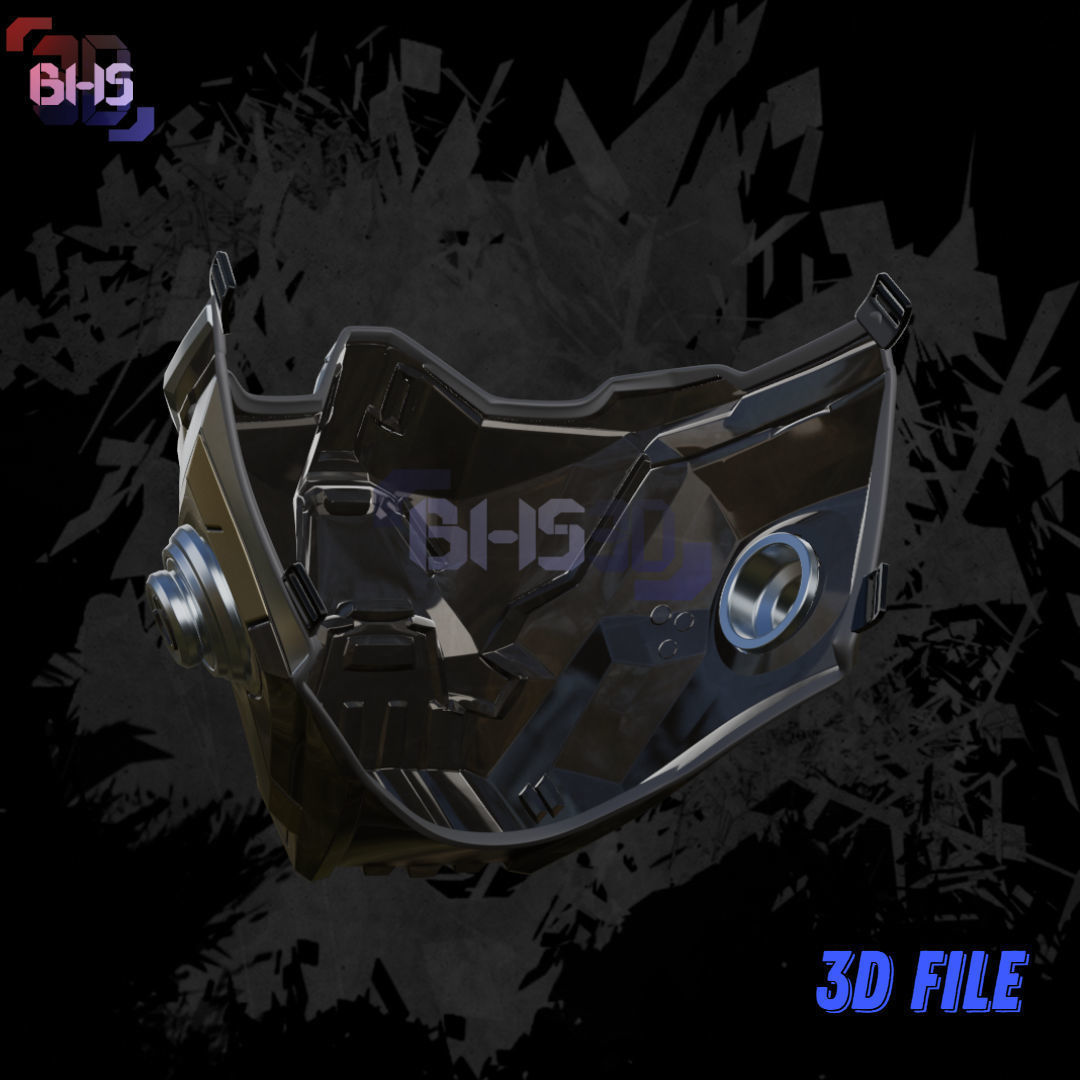 Marvel rivals Winter Soldier mask 3D STL file 3D model 3D printable ...