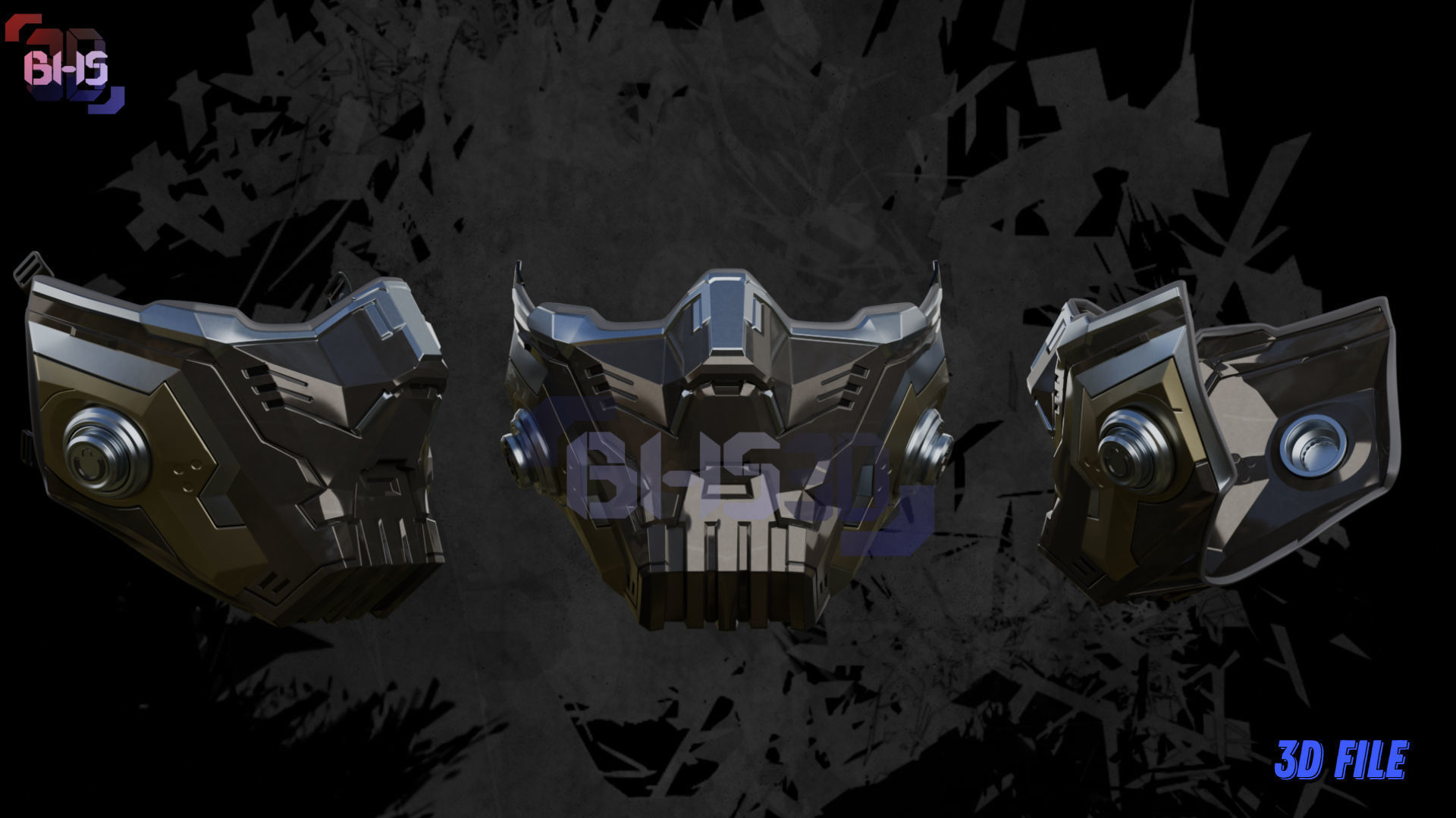 Marvel rivals Winter Soldier mask 3D STL file 3D model 3D printable ...