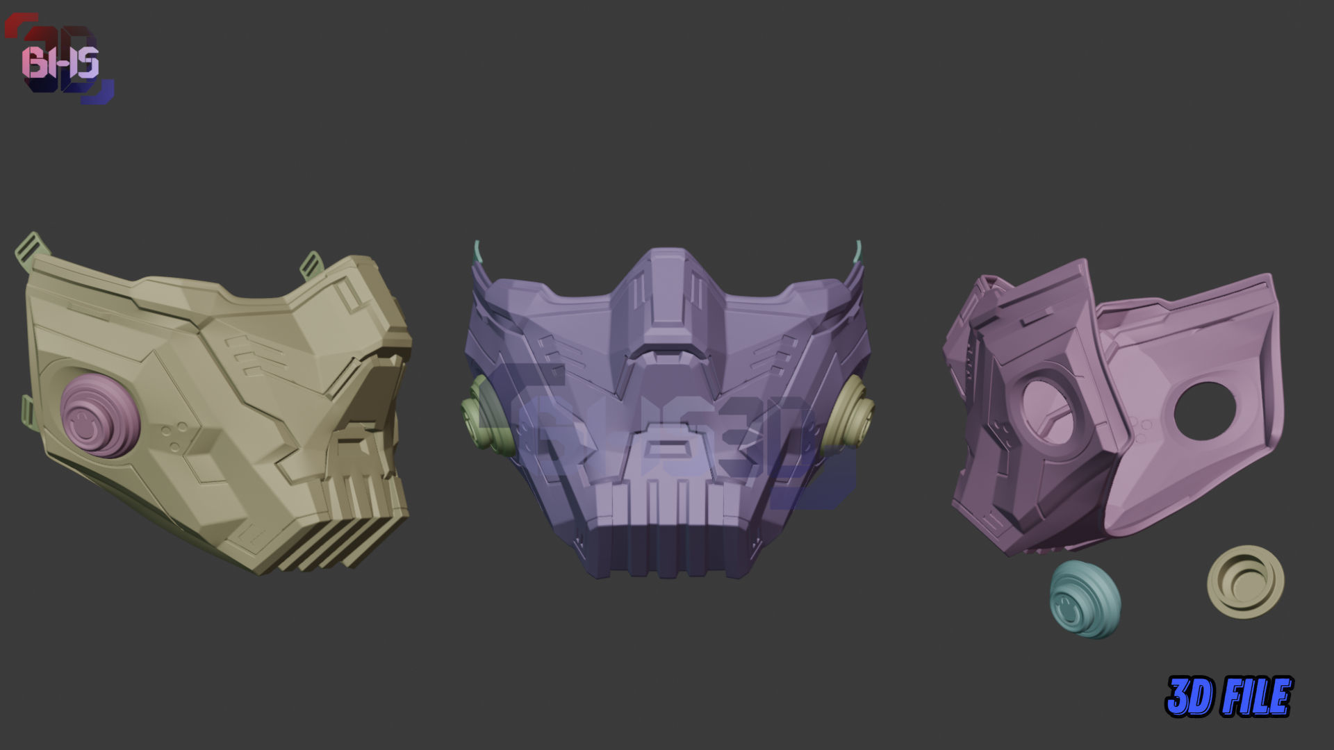 Marvel rivals Winter Soldier mask 3D STL file 3D model 3D printable ...