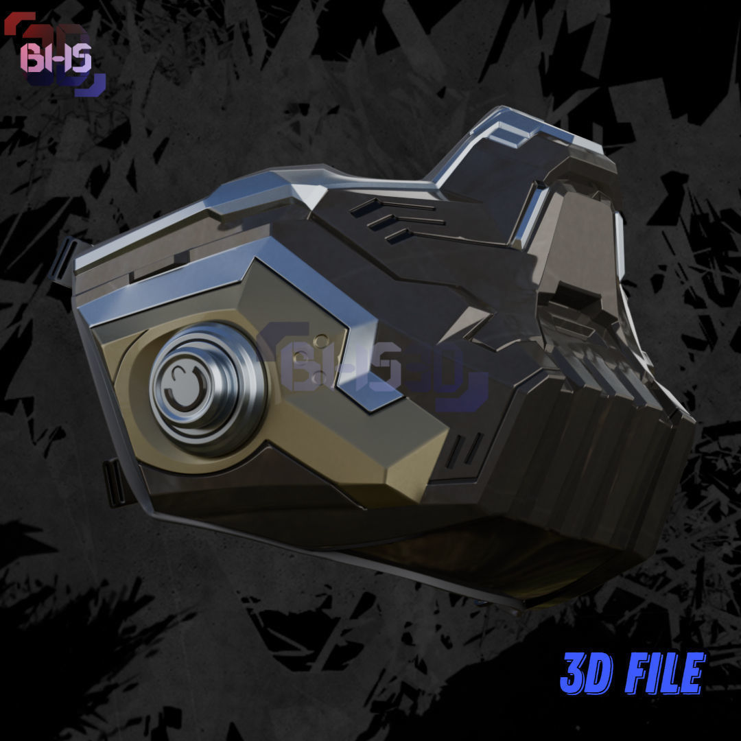 Marvel rivals Winter Soldier mask 3D STL file 3D model 3D printable ...