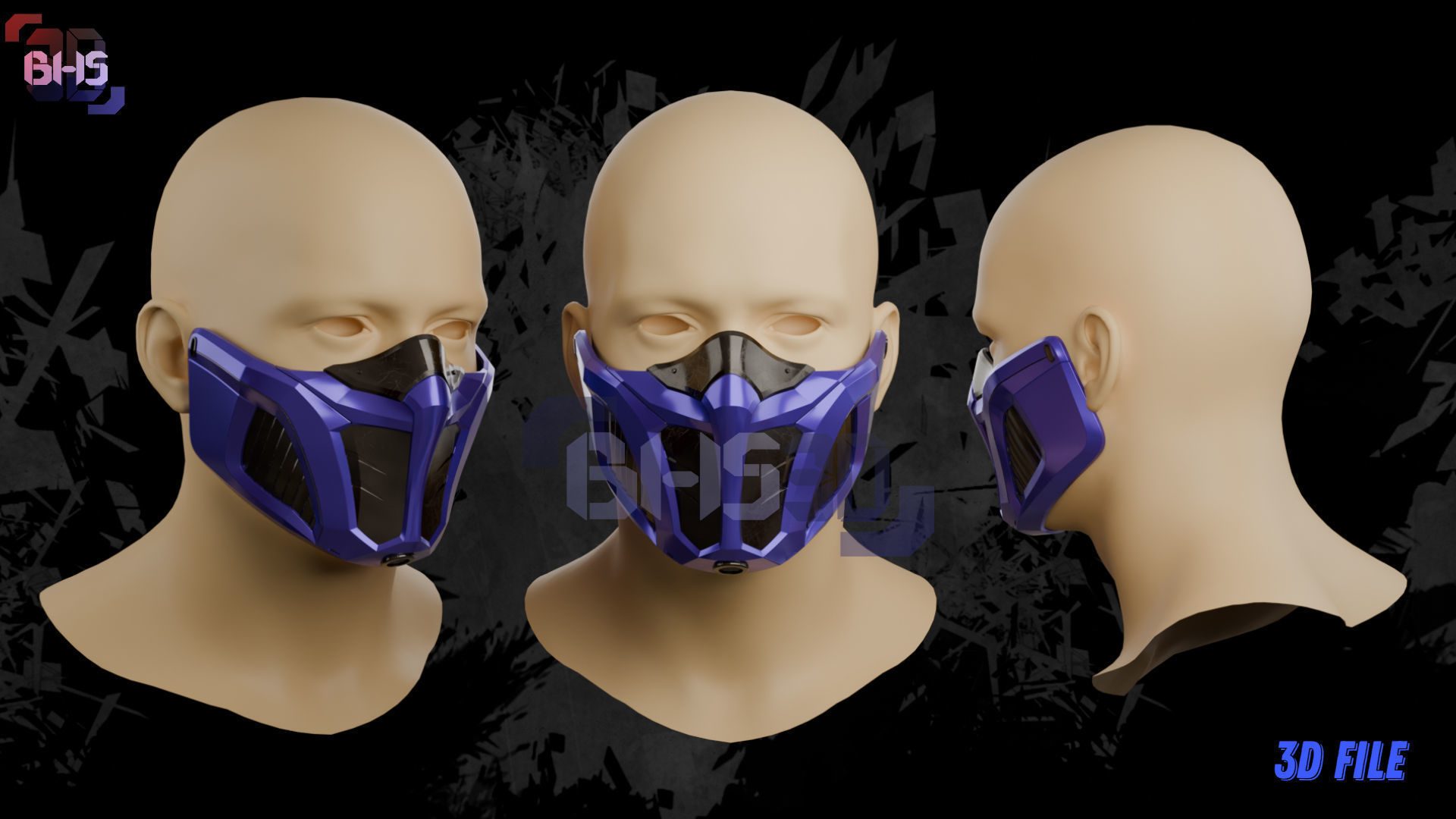 Marvel Rivals Hawkeye Mask 3D STL File 3D model 3D printable | CGTrader
