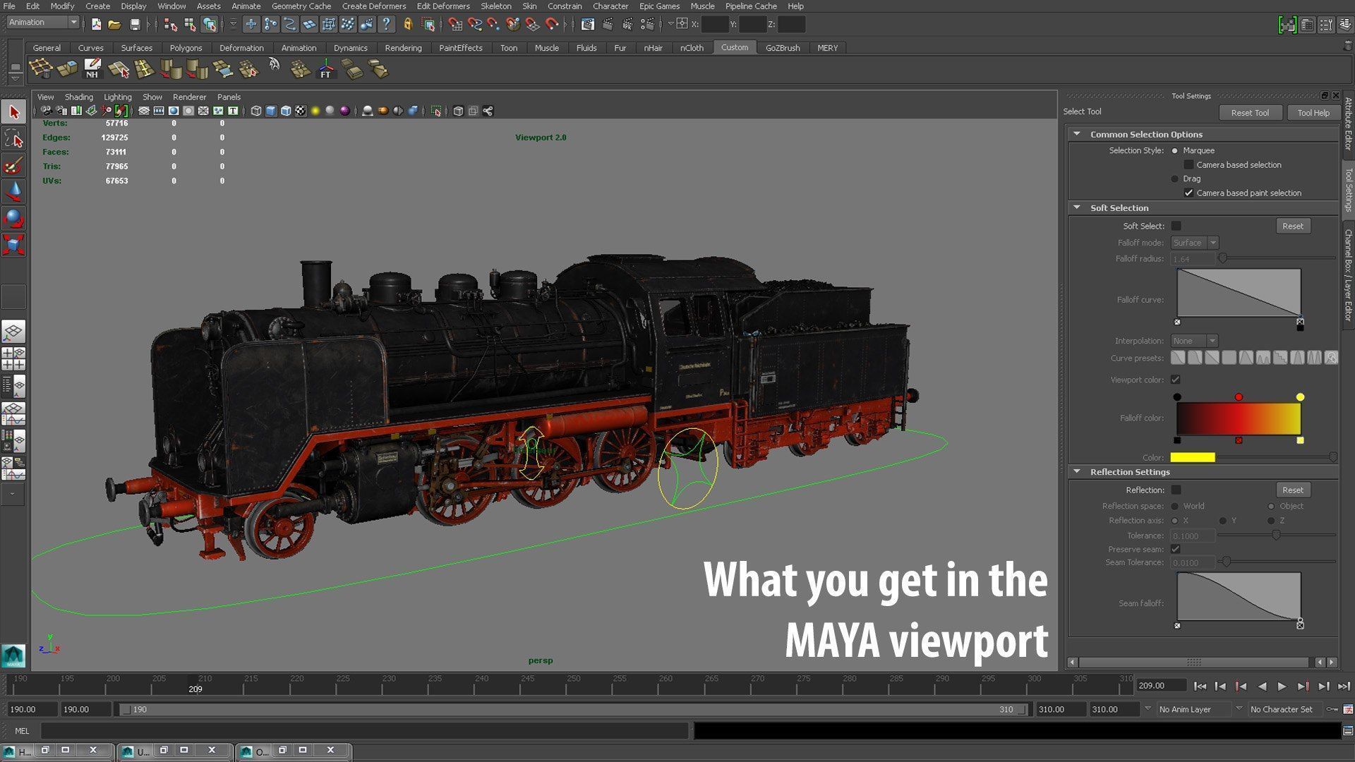 3D model Steam Locomotive - DRG Class24 - Steam engine VR / AR / low ...