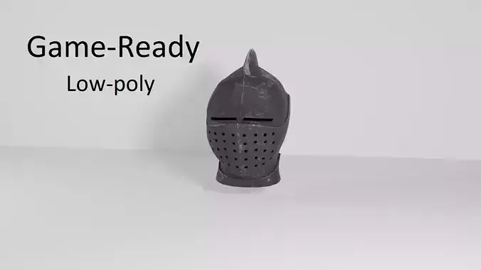 Game Ready Knight Helmet free VR / AR / low-poly 3D model | CGTrader
