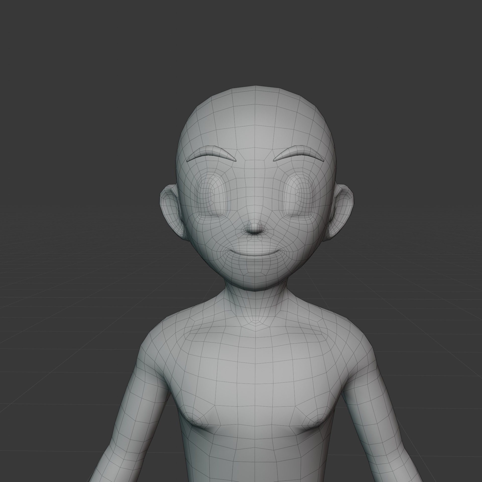 Cartoon Base Meshes free VR / AR / low-poly 3D model | CGTrader