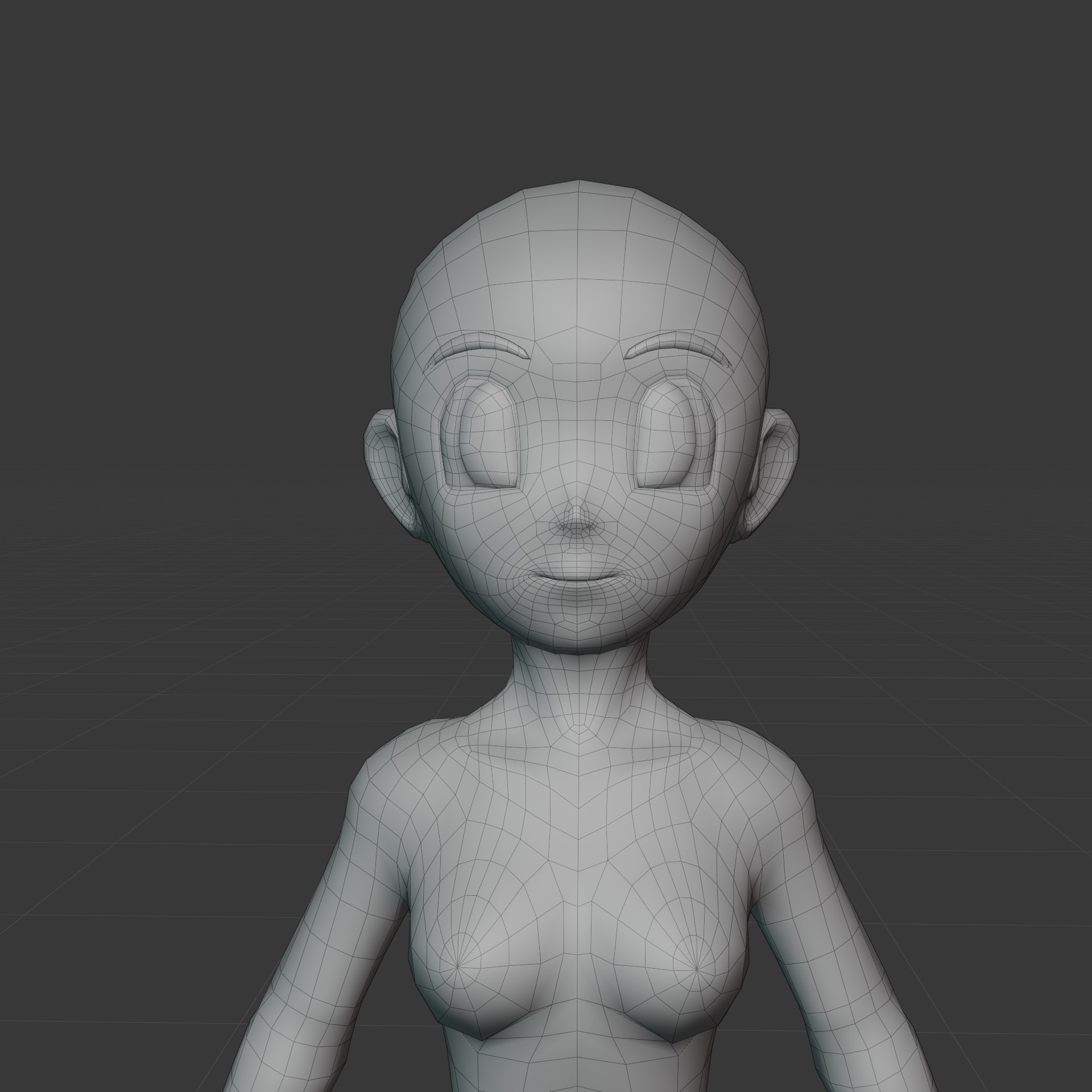 Cartoon Base Meshes free VR / AR / low-poly 3D model | CGTrader