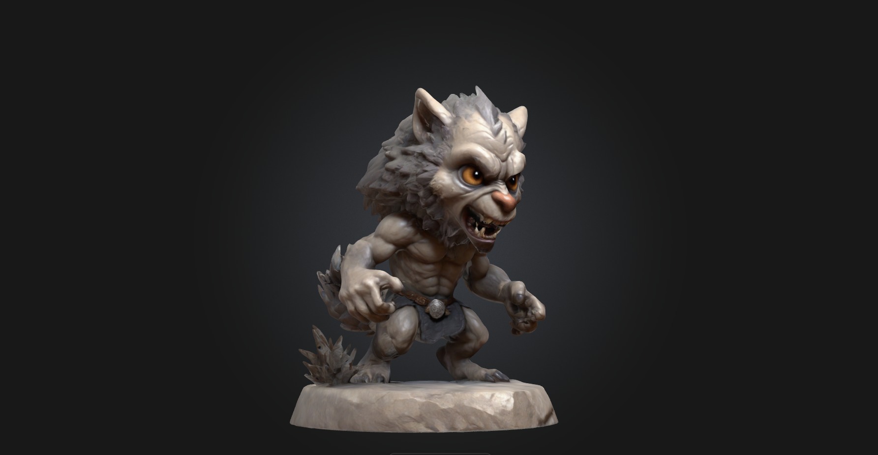 3D model A Chibi Style Werewolf 3D Model Features VR / AR / low-poly ...