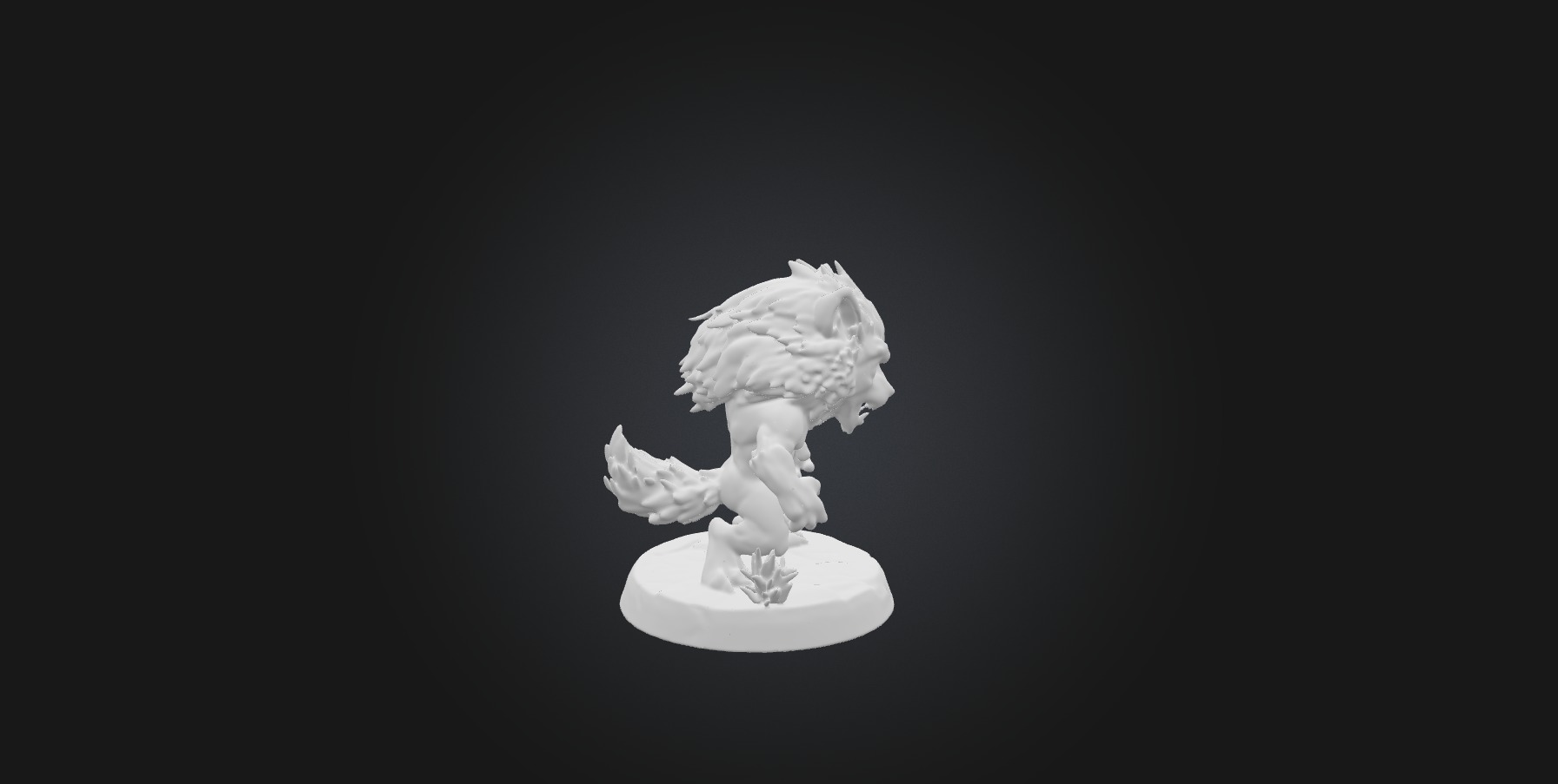 3D model A Chibi Style Werewolf 3D Model Features VR / AR / low-poly ...