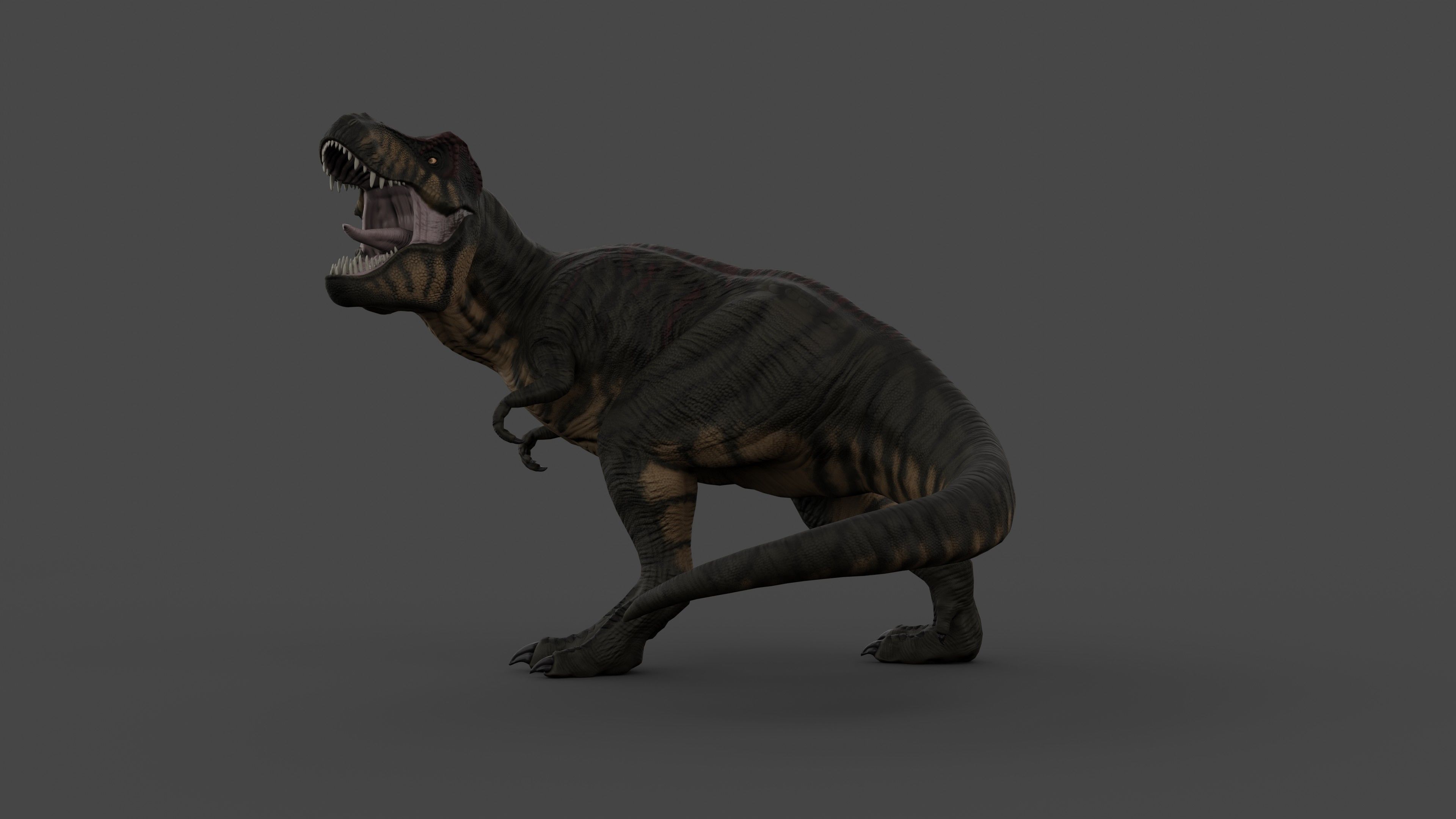 3D model Tyrannosaurus Rex 90s Style VR / AR / low-poly | CGTrader
