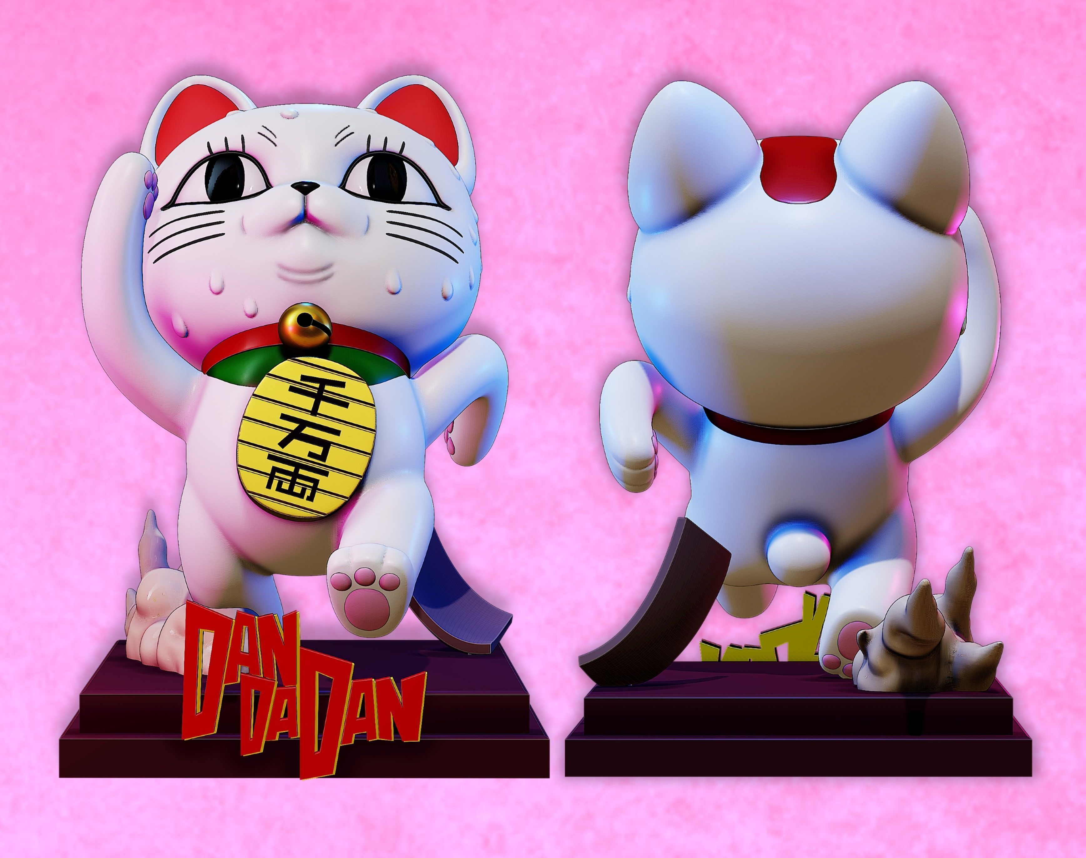 Dandadan - Turbo Granny Cat 3D model 3D printable | CGTrader