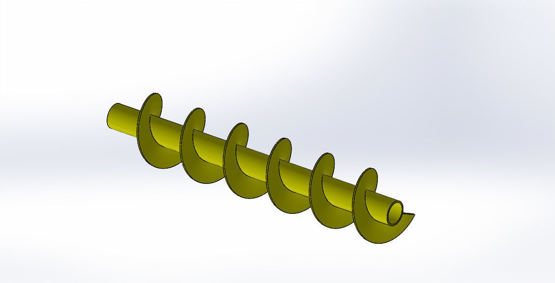 helical screw conveyor 3D model 3D printable | CGTrader