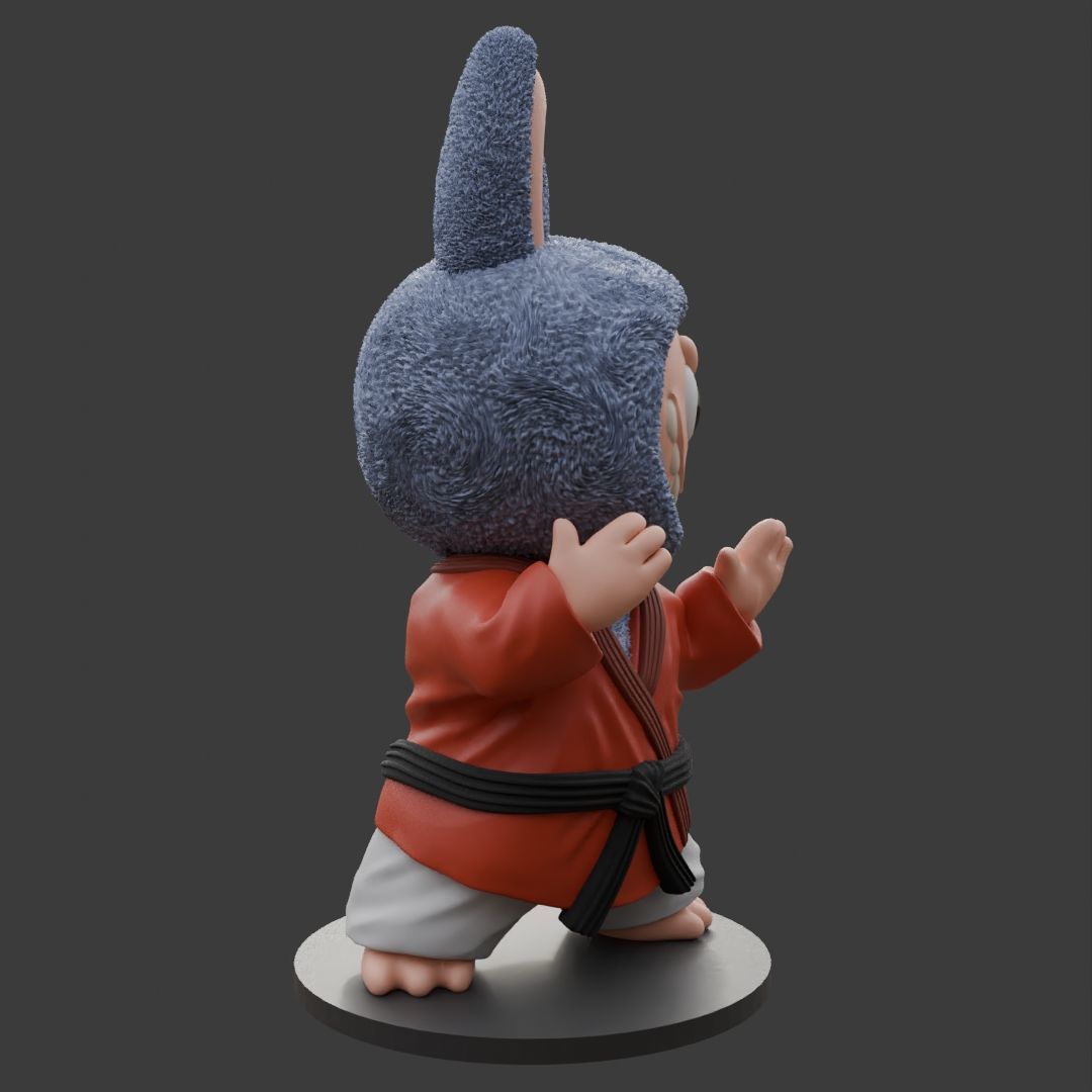 Labubu Martial Artist Fan Art Statue 3D model 3D printable | CGTrader