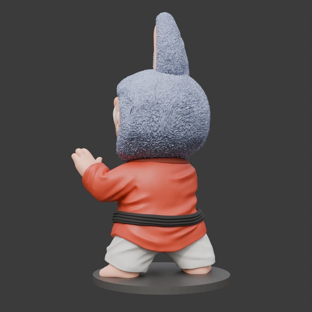 Labubu Martial Artist Fan Art Statue 3D model 3D printable | CGTrader