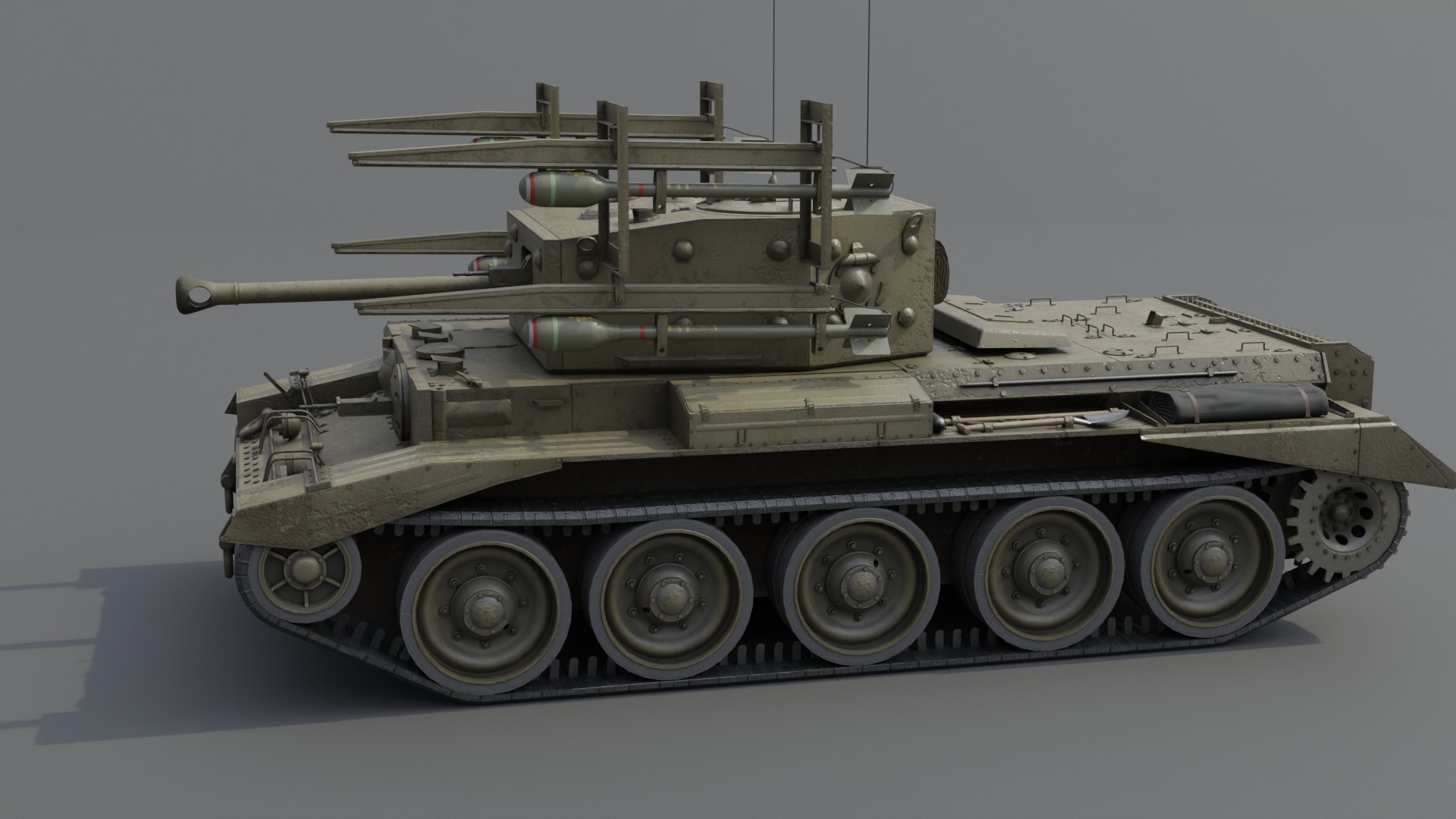 3D model Cromwell V RP-3 Cruiser tank VR / AR / low-poly | CGTrader