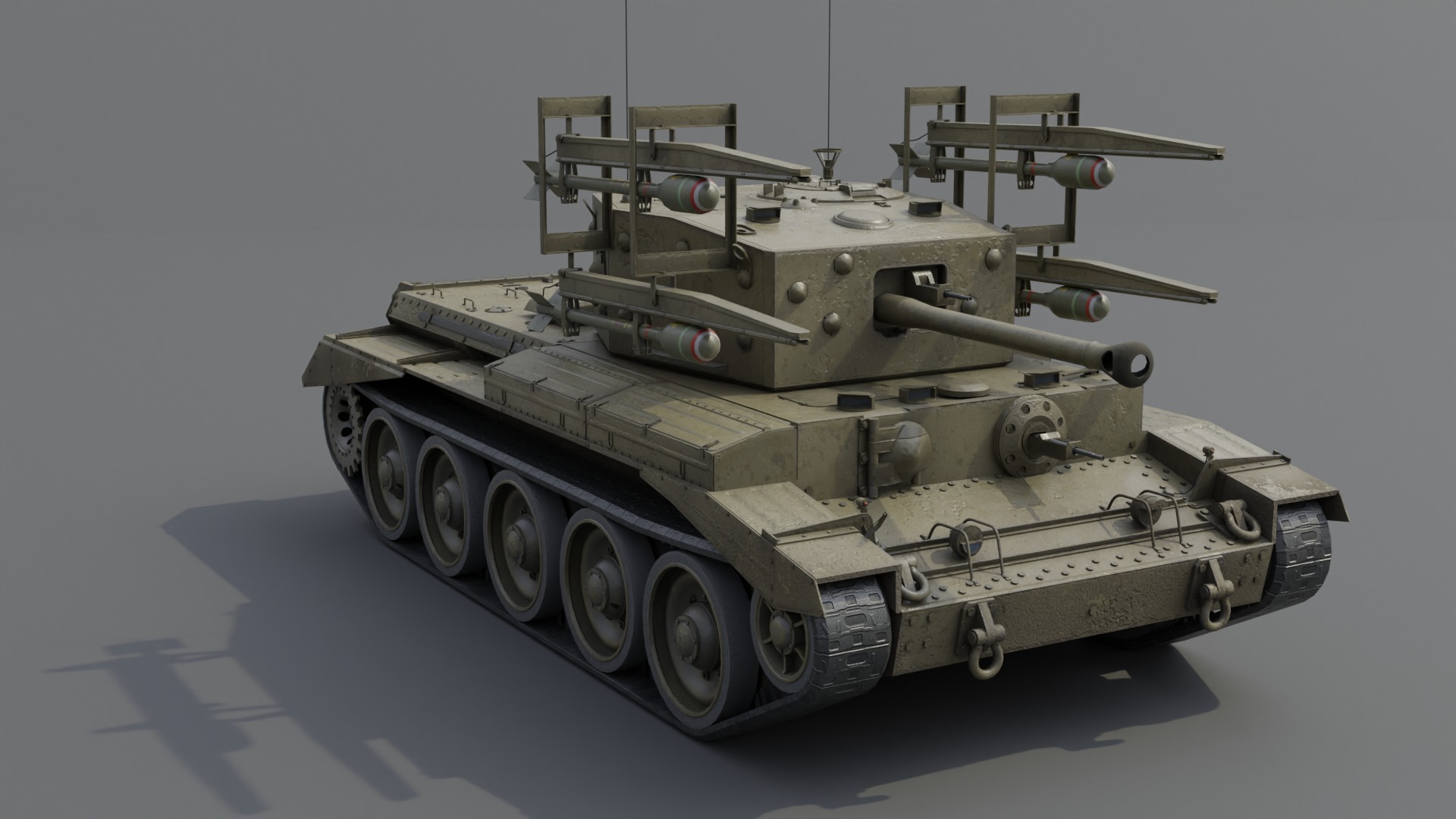 3D model Cromwell V RP-3 Cruiser tank VR / AR / low-poly | CGTrader