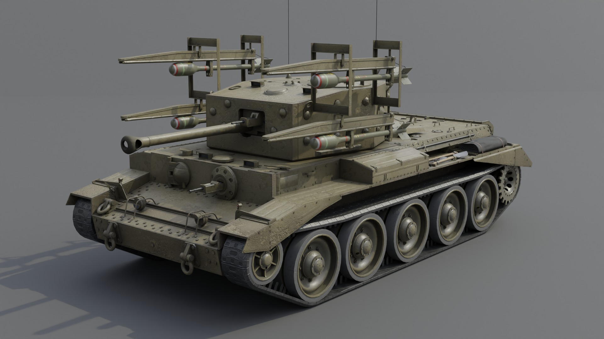 3D model Cromwell V RP-3 Cruiser tank VR / AR / low-poly | CGTrader
