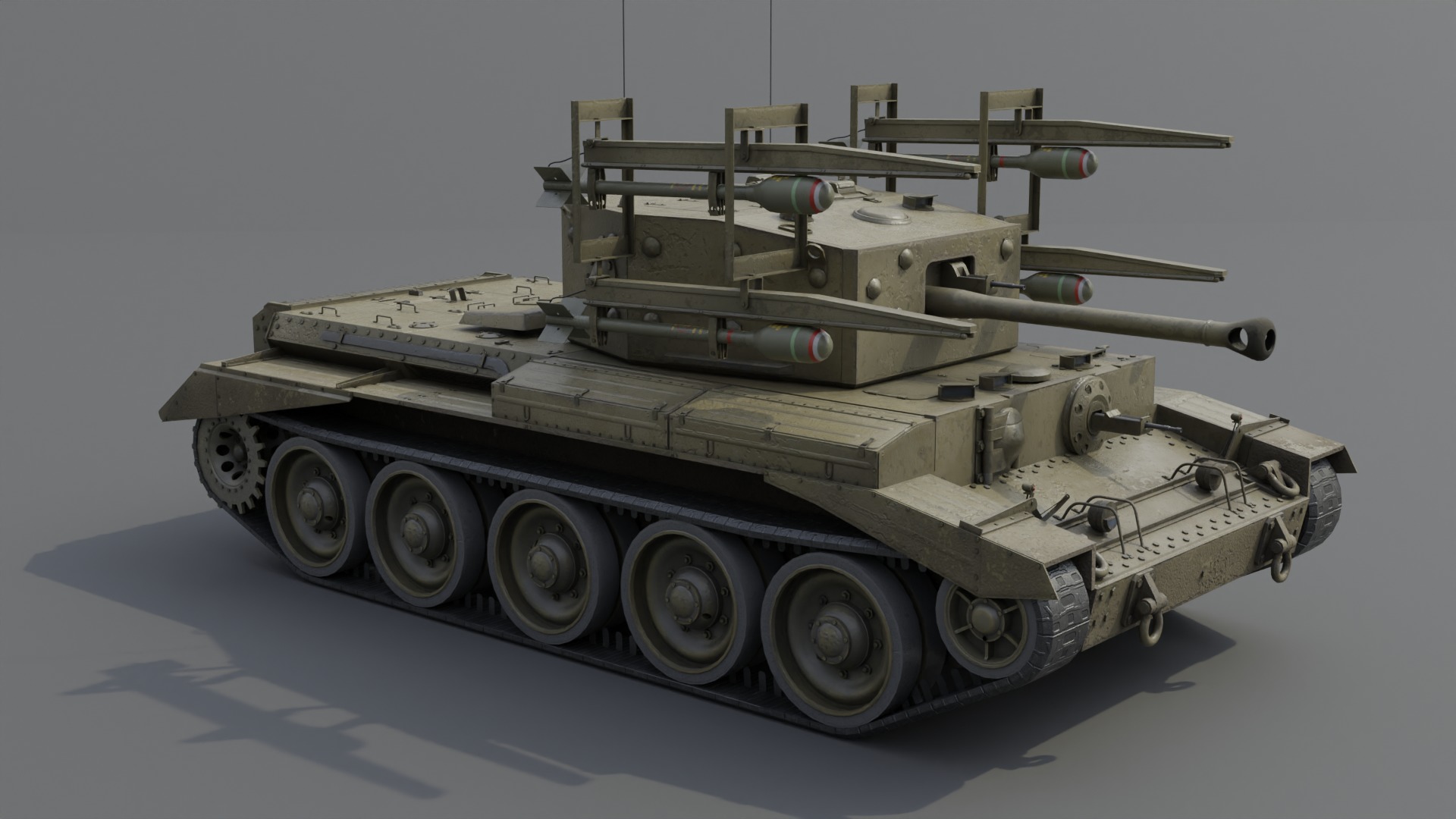 3D model Cromwell V RP-3 Cruiser tank VR / AR / low-poly | CGTrader