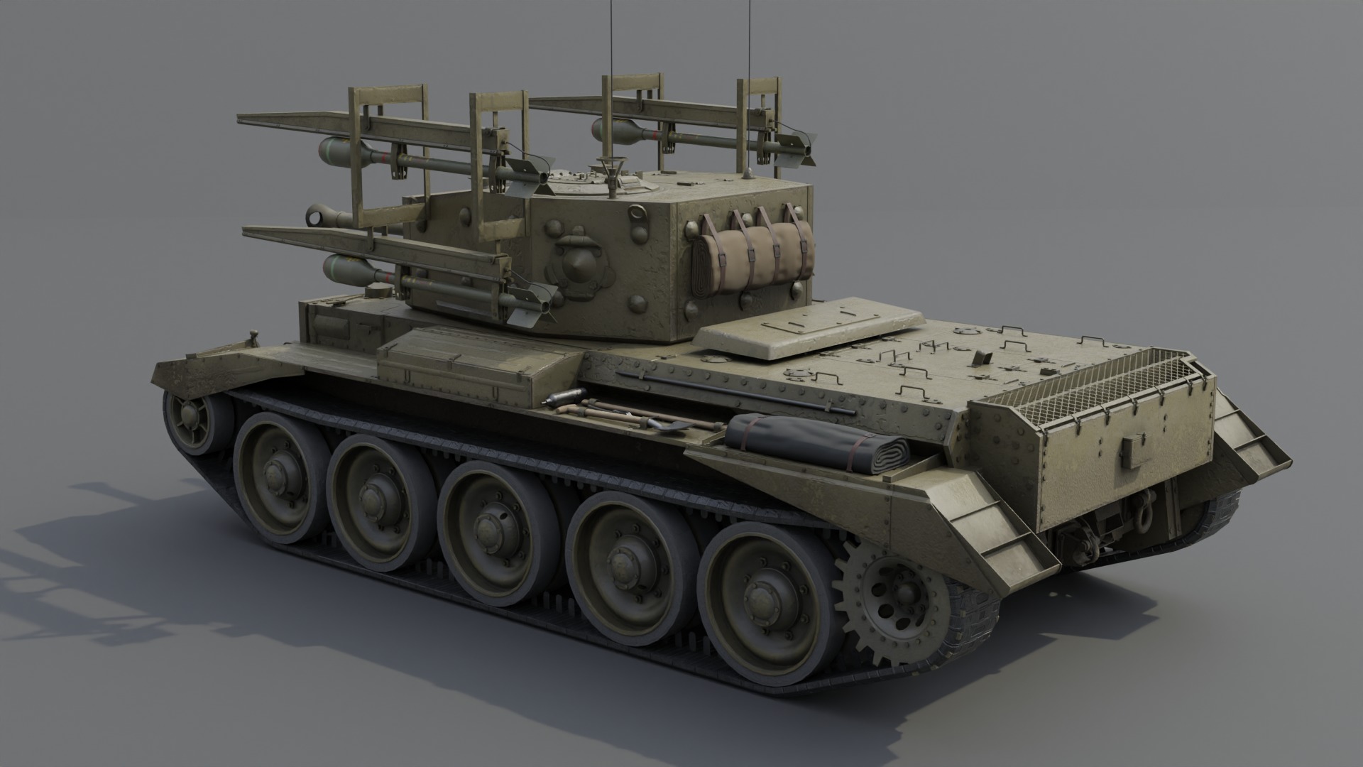 3D model Cromwell V RP-3 Cruiser tank VR / AR / low-poly | CGTrader