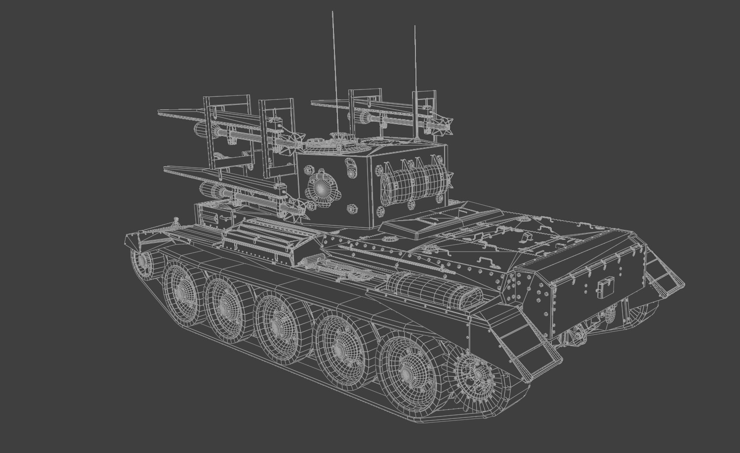 3D model Cromwell V RP-3 Cruiser tank VR / AR / low-poly | CGTrader