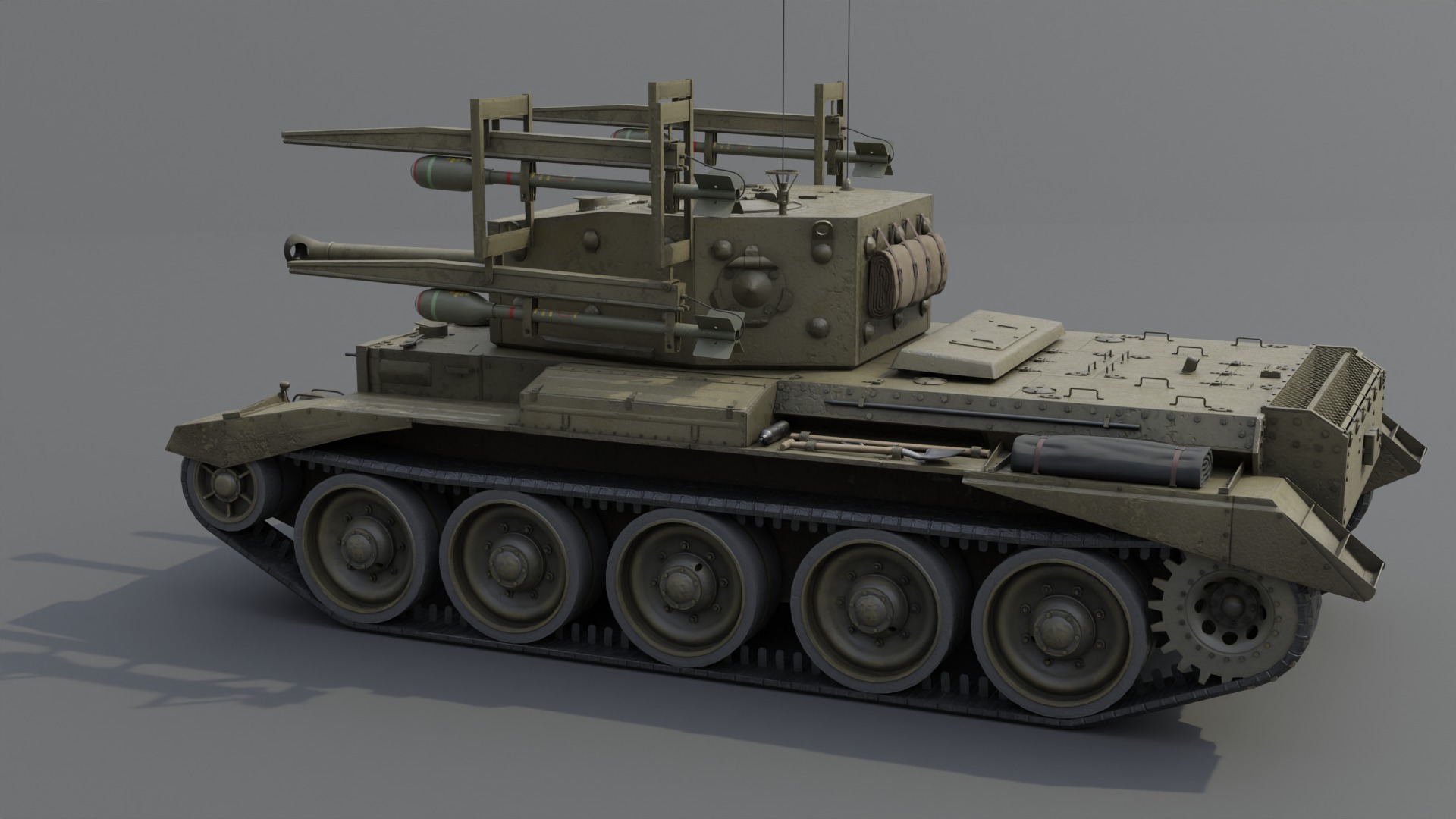 3D model Cromwell V RP-3 Cruiser tank VR / AR / low-poly | CGTrader