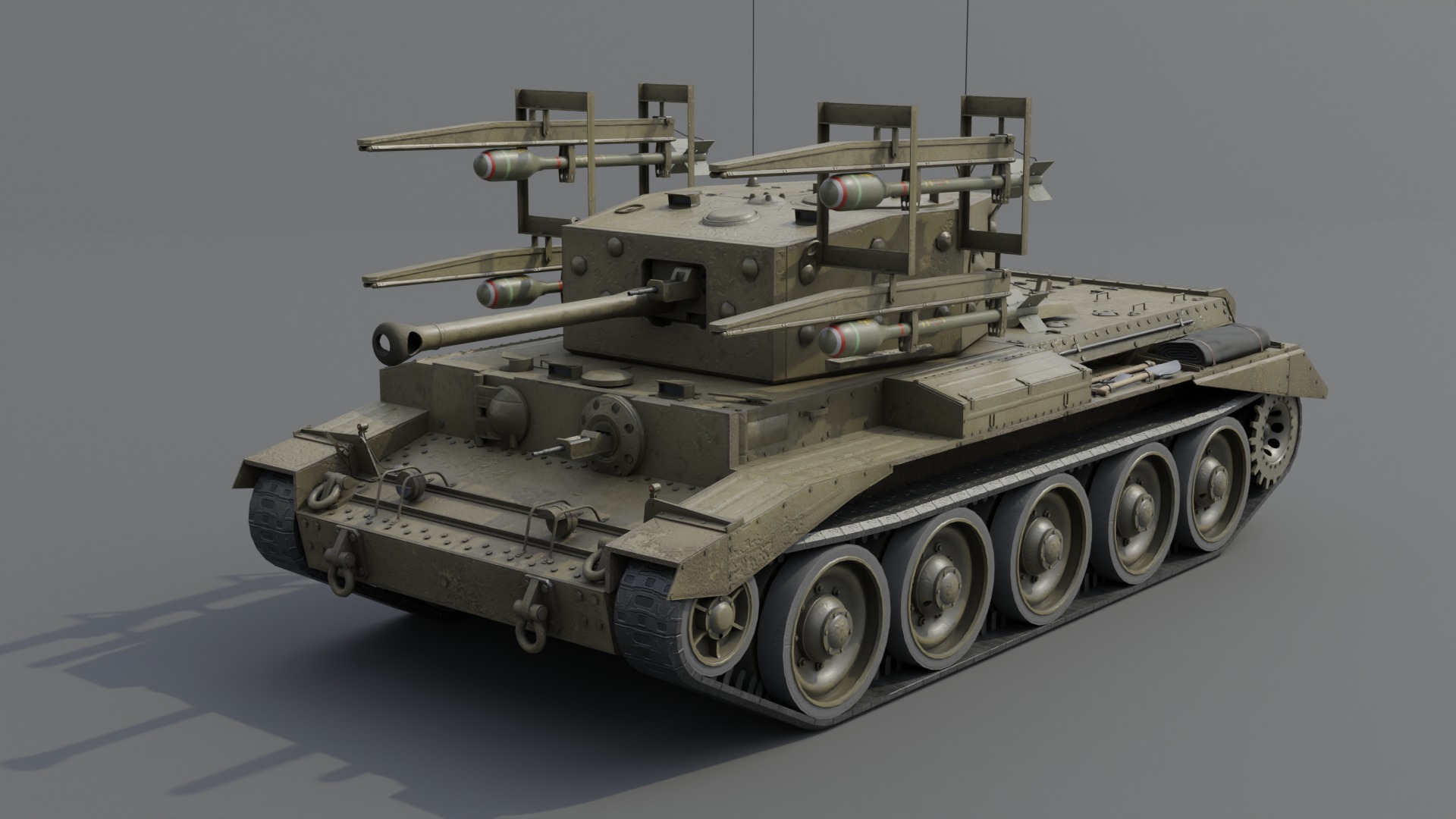3D model Cromwell V RP-3 Cruiser tank VR / AR / low-poly | CGTrader