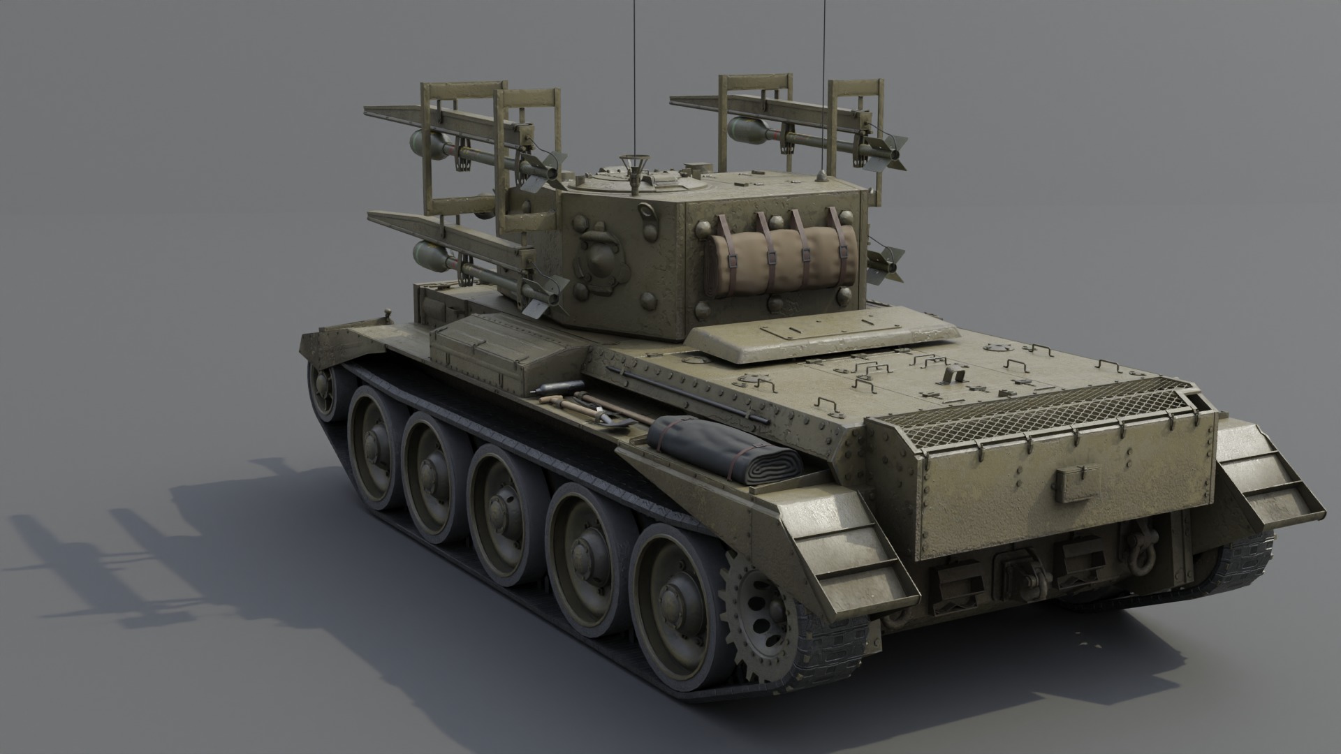 3D model Cromwell V RP-3 Cruiser tank VR / AR / low-poly | CGTrader