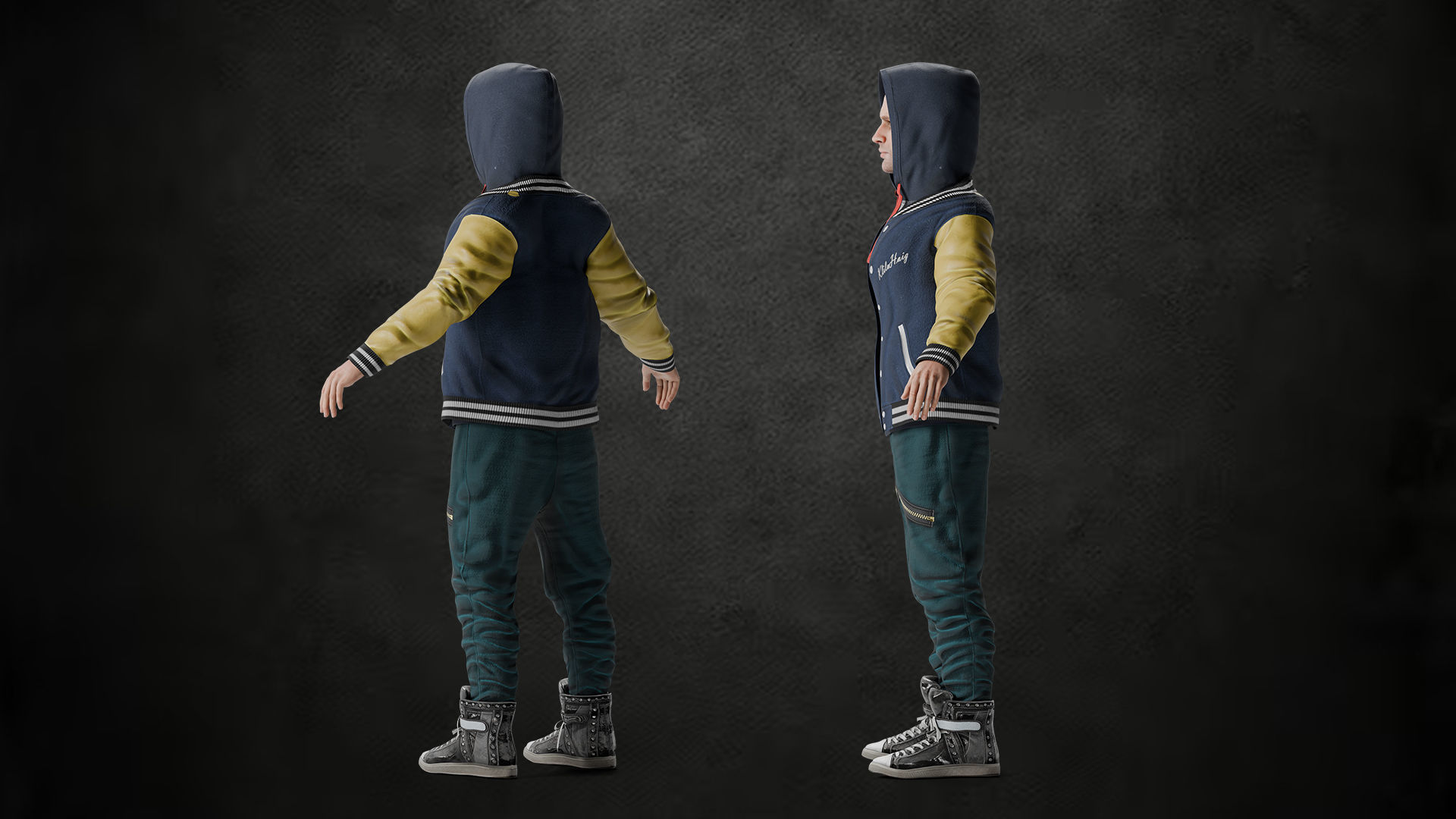 Realistic Male Character Rigged free VR / AR / low-poly 3D model rigged ...