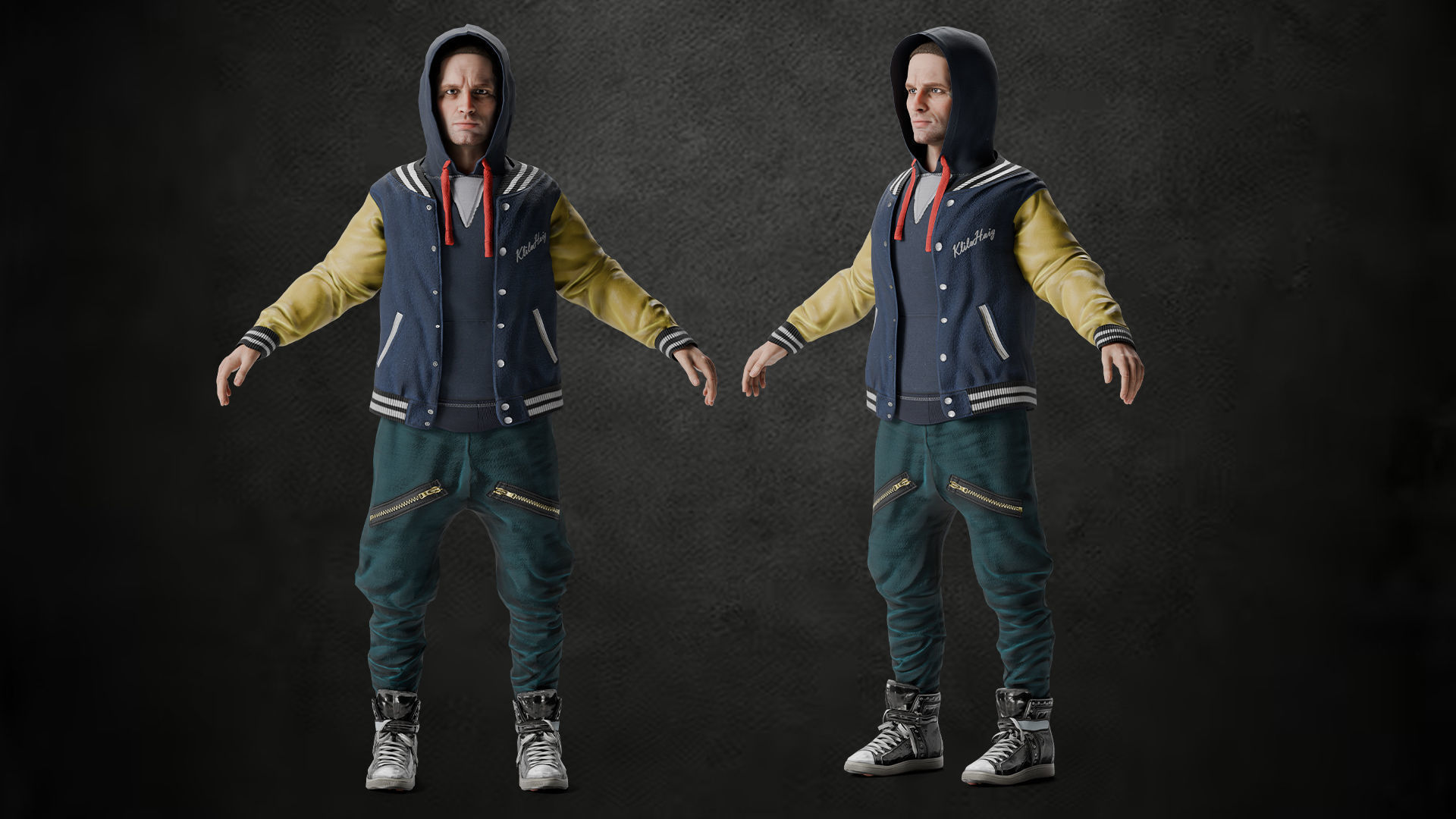 Realistic Male Character Rigged free VR / AR / low-poly 3D model rigged ...
