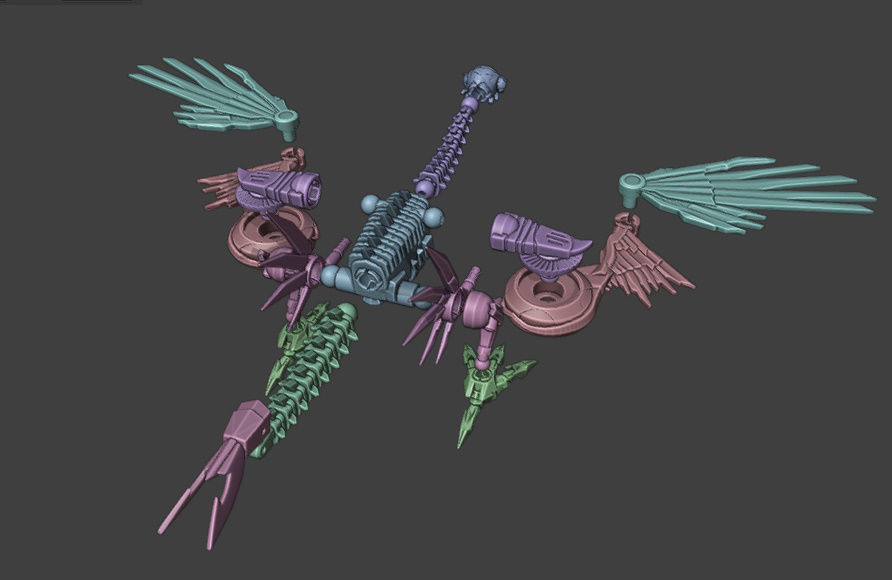 Laserbeak Transformers DoTM Action Figure Fan Art 3D model 3D printable ...