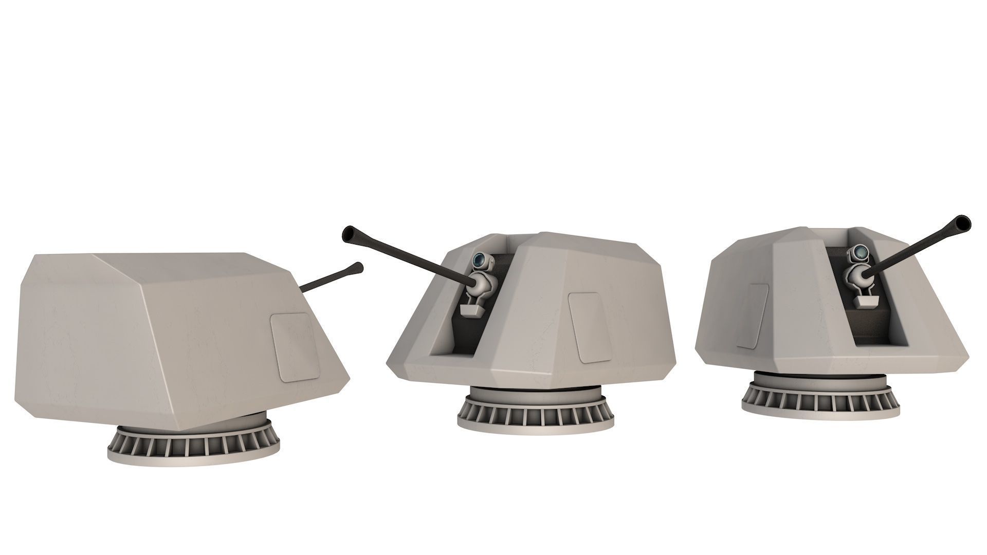 Turret Gun Station 3D model | CGTrader