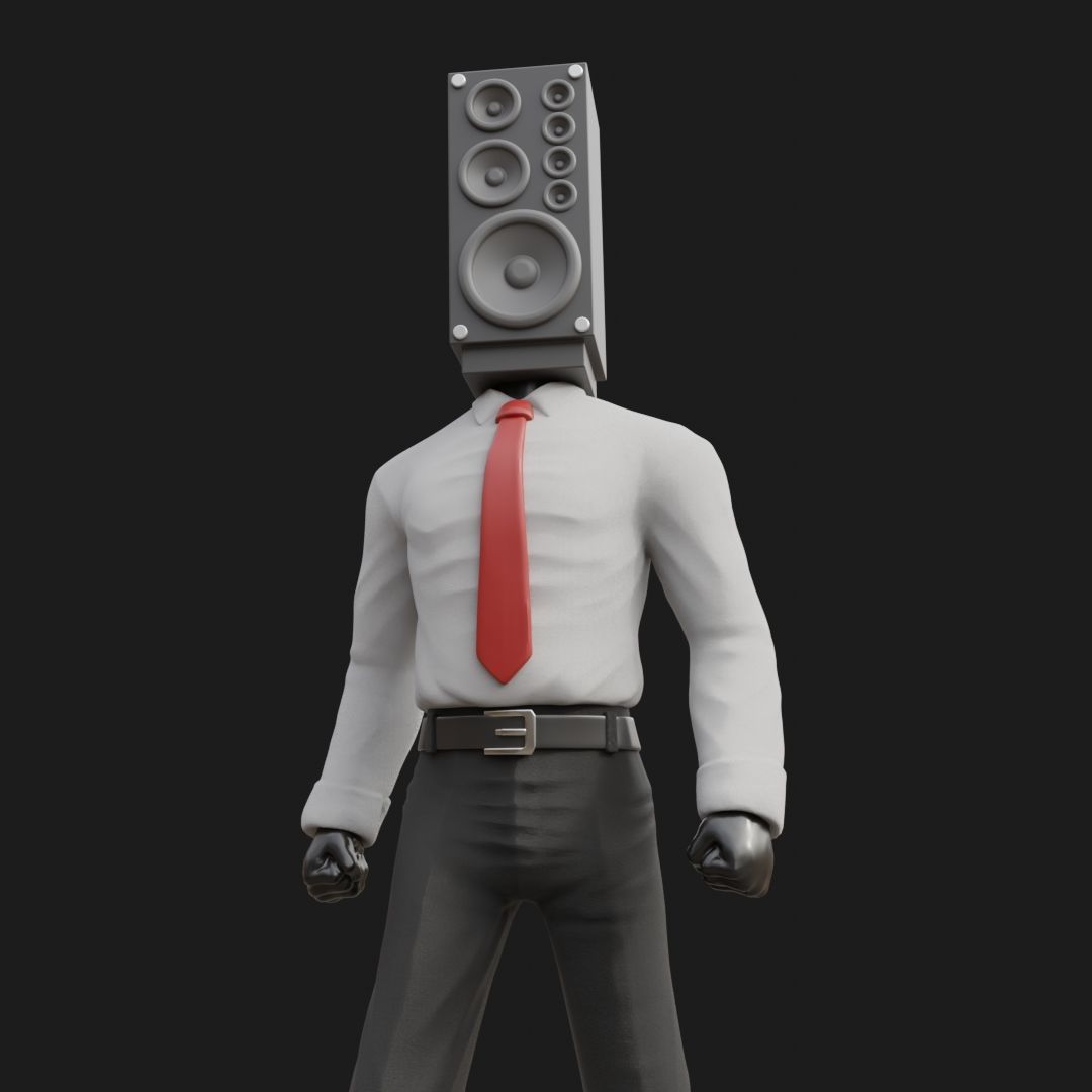 Big Speaker Man Skibidi Toilet Fan Art 3D model 3D printable | CGTrader
