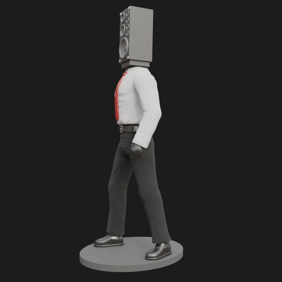 Big Speaker Man Skibidi Toilet Fan Art 3D model 3D printable | CGTrader