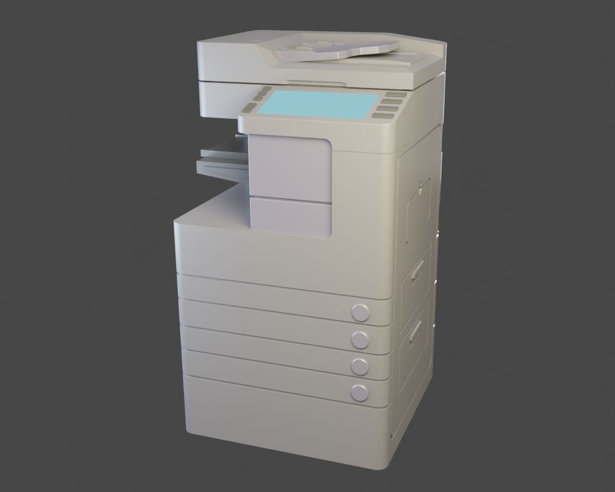 Photocopy Machine Miniature free 3D model 3D printable | CGTrader