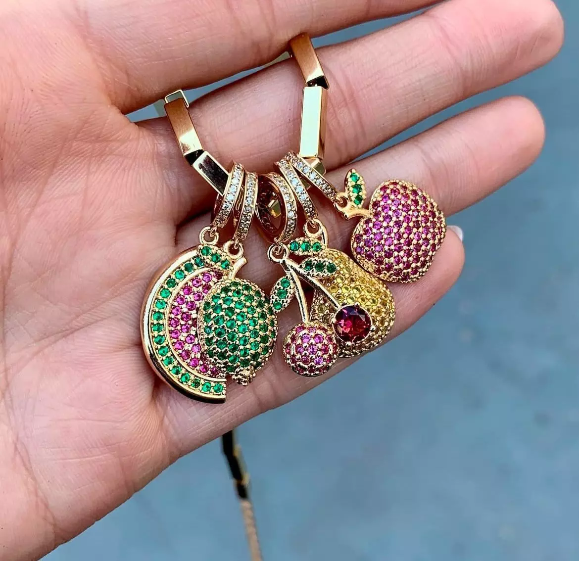 fruit pendants 3D model 3D printable | CGTrader