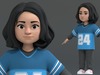 Ellie Cartoon Girl Character 3D model rigged | CGTrader