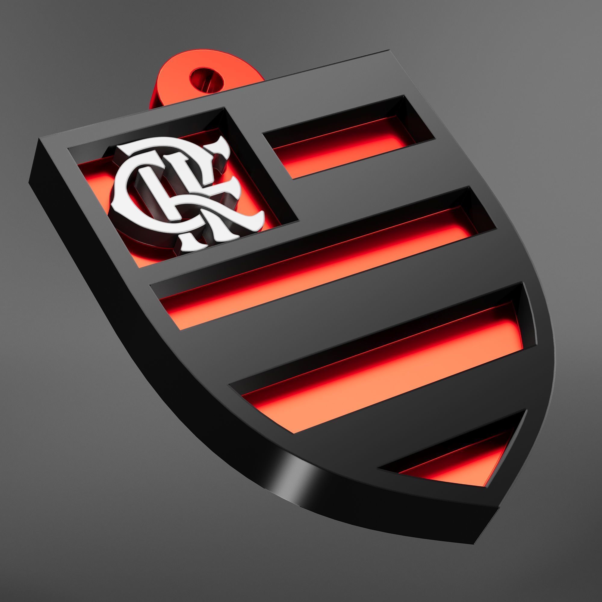 Clube de Regatas do Flamengo logo 3D model 3D printable | CGTrader