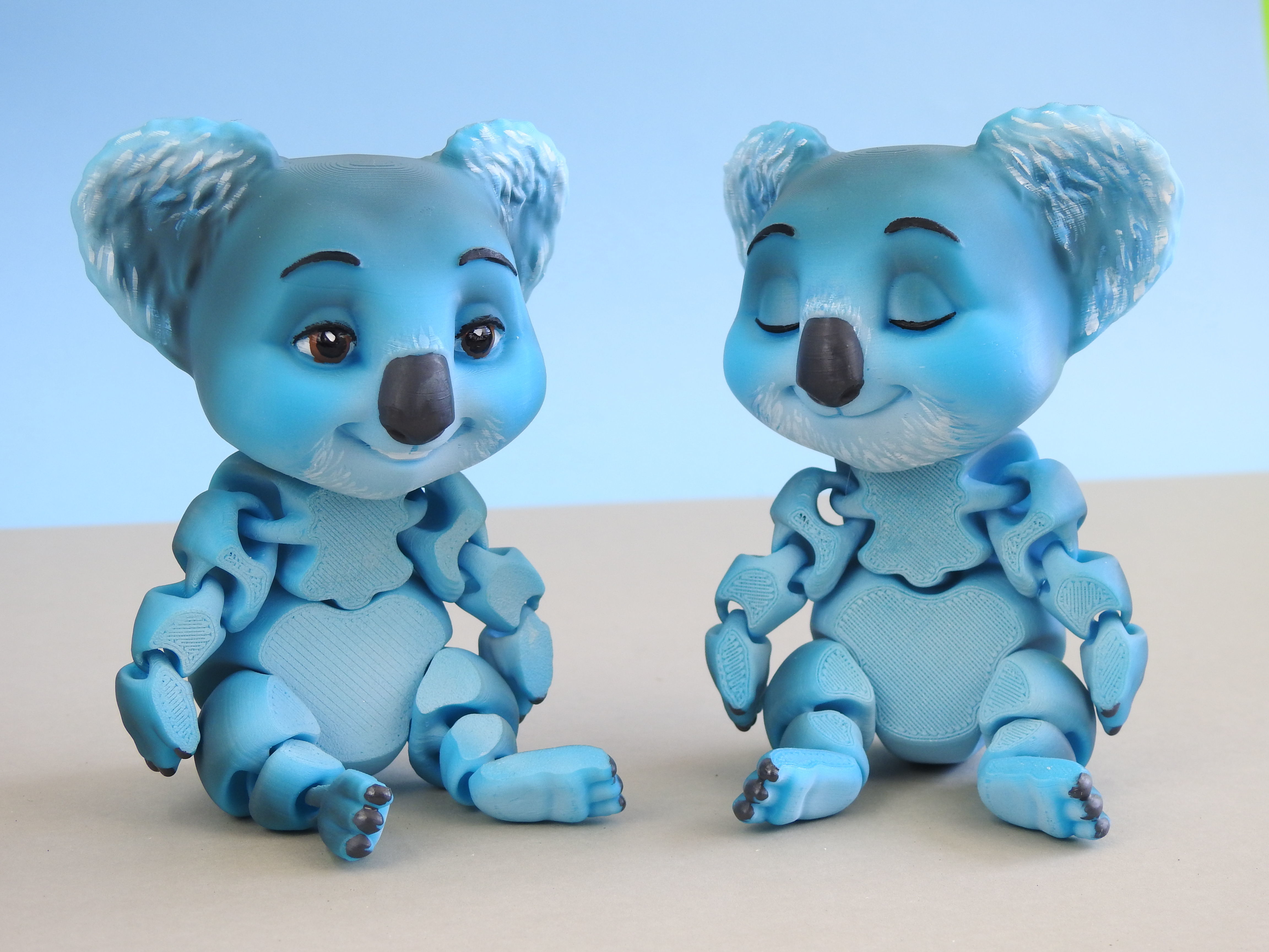 Sleepy Koala 3D Printed Action Figure 3D model 3D printable | CGTrader
