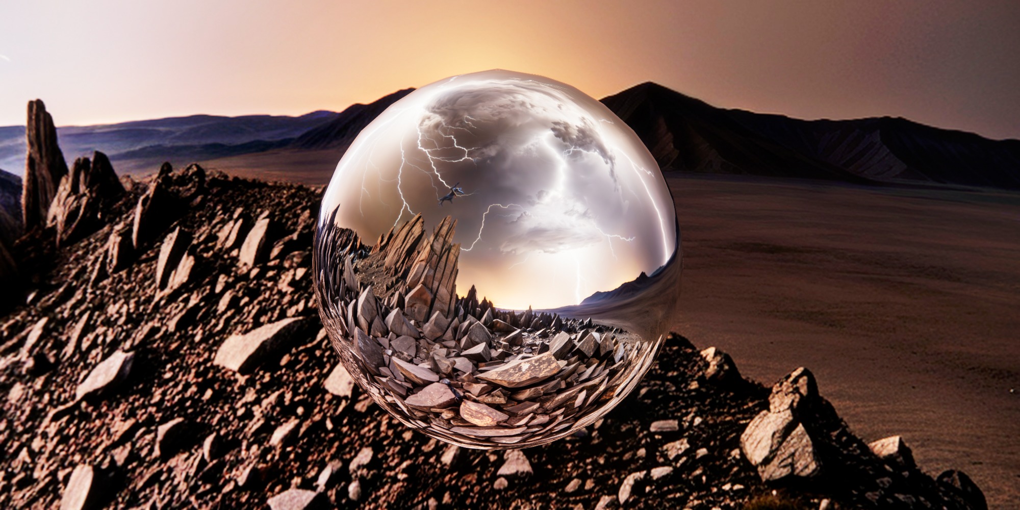 8K HDR Floating Debris in Energy Rift Background 3D model | CGTrader