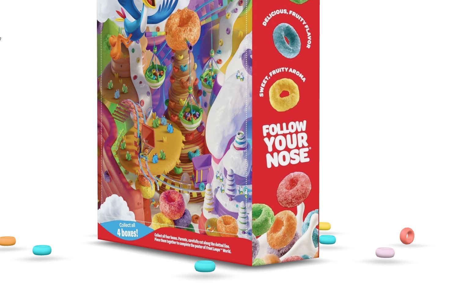 Froot Loops cereal animated 3D model animated | CGTrader