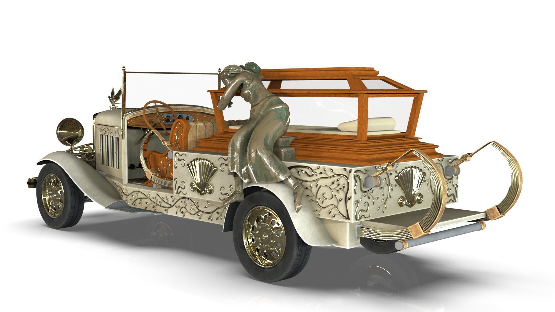 Classic Hearse from the 1930s 3D model | CGTrader
