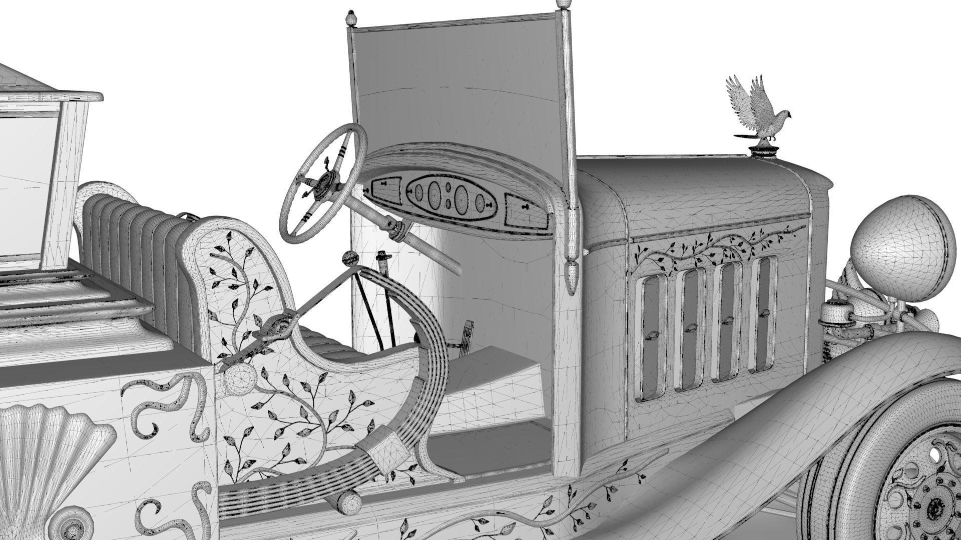 Classic Hearse from the 1930s 3D model | CGTrader