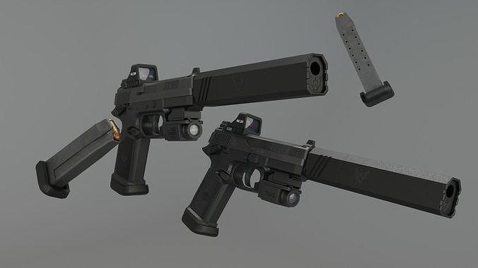 3D model FNX 45 handgun game-ready VR / AR / low-poly | CGTrader