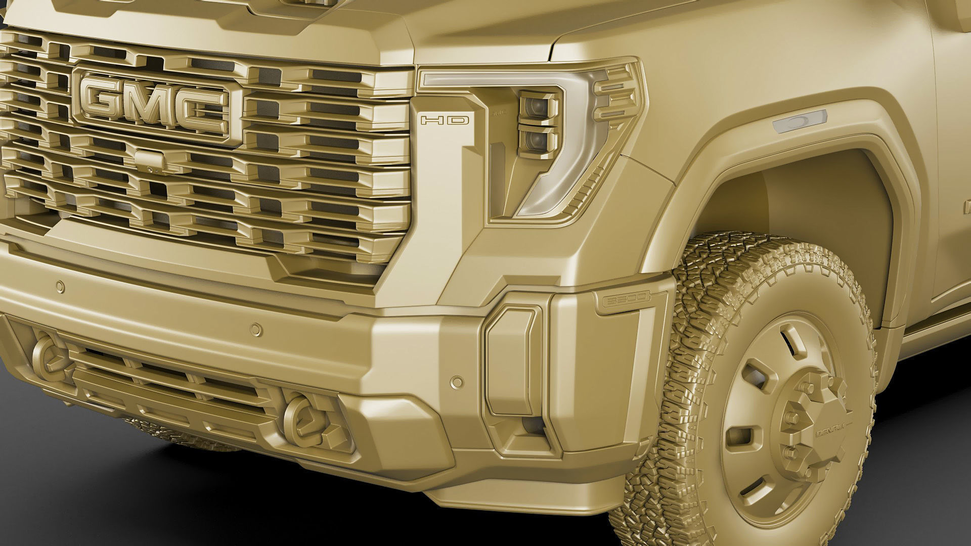 Pick-up Sierra 3500HD Dually Denali Ultimate 2024 3D model | CGTrader