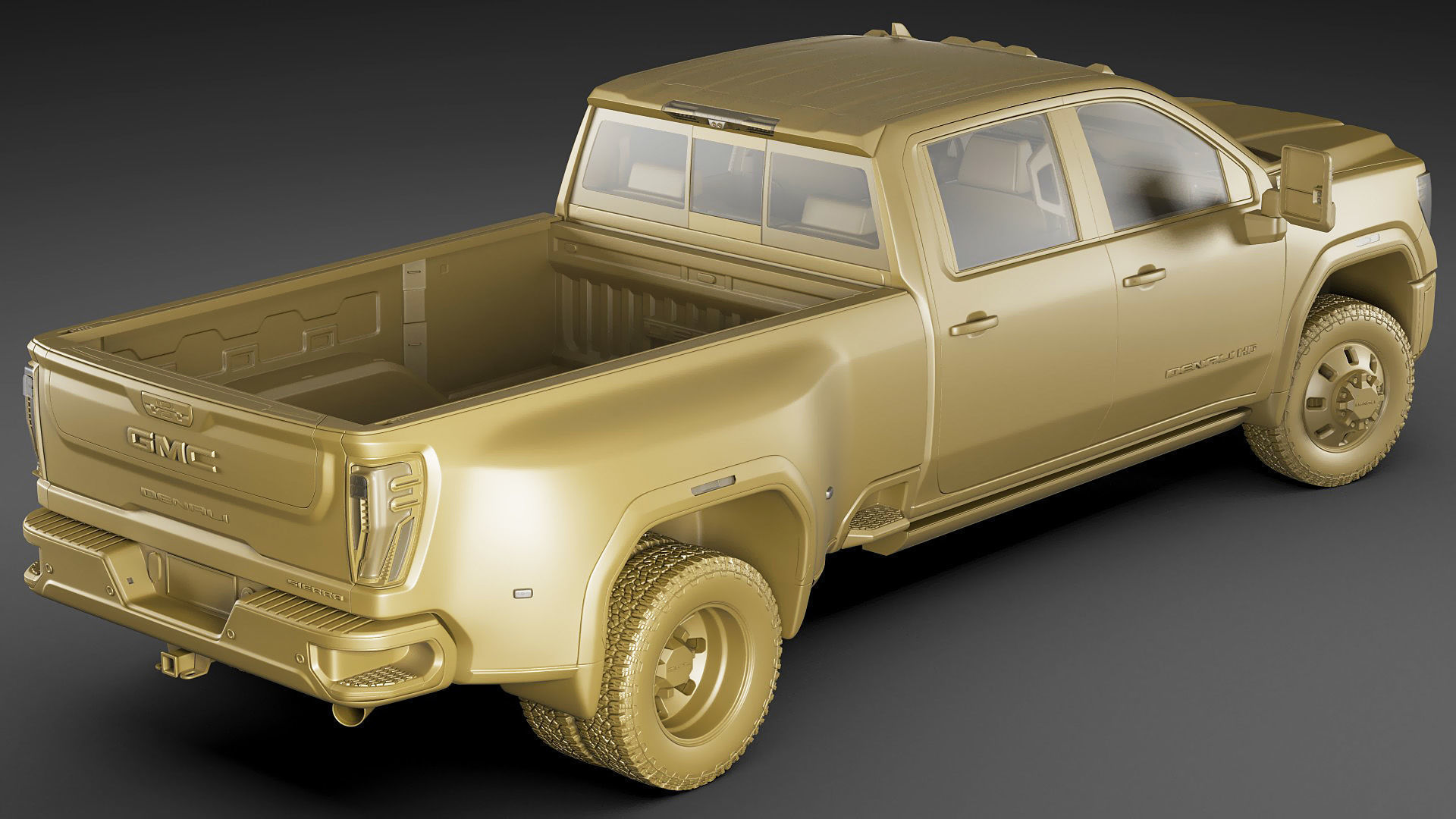 Pick-up Sierra 3500HD Dually Denali Ultimate 2024 3D model | CGTrader