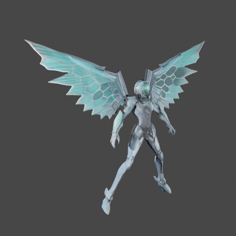 Silver Crow free 3D model | CGTrader