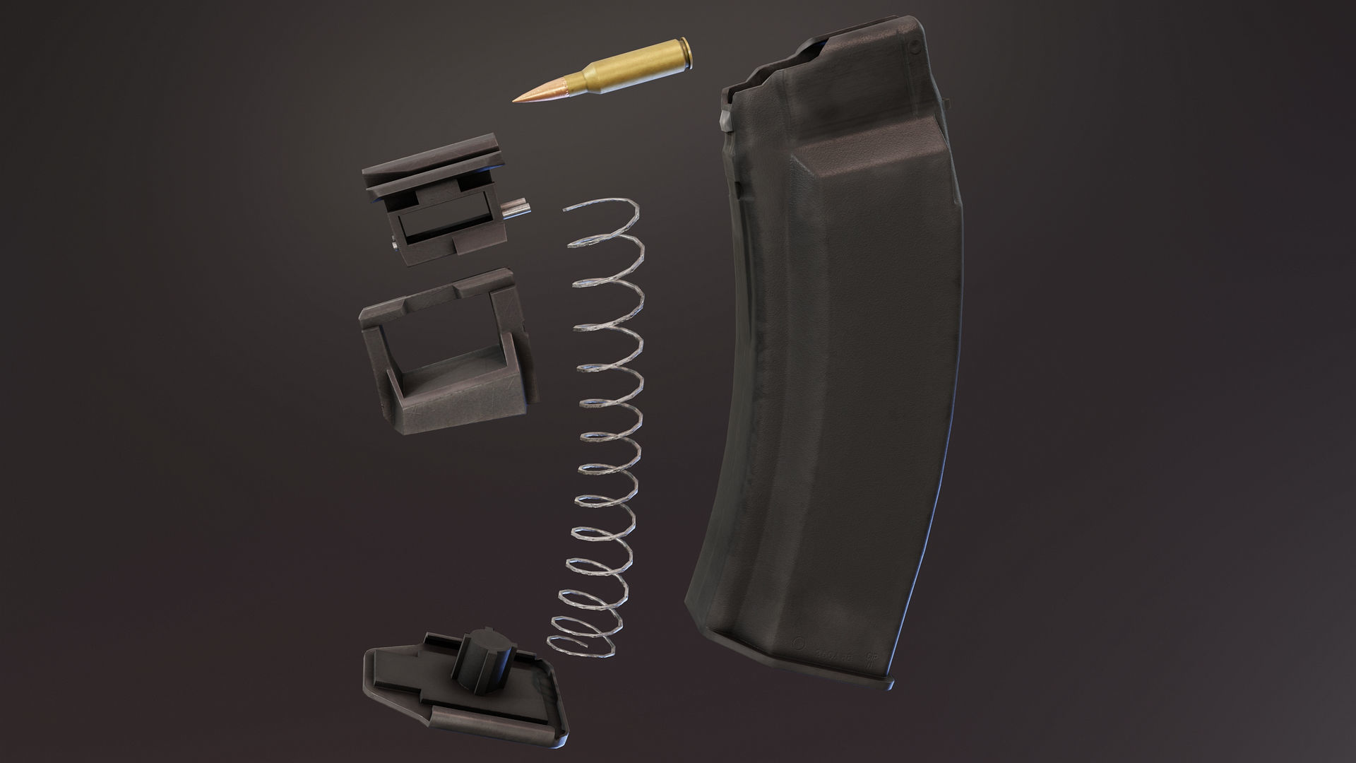 3D model 6L31 AK Magazine VR / AR / low-poly | CGTrader