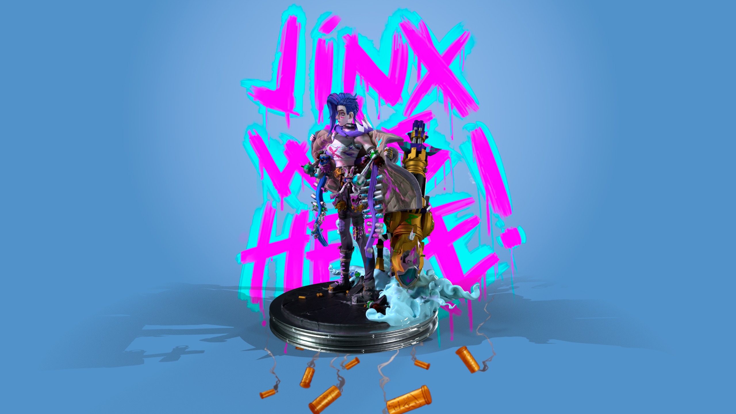Fractured Jinx - Arcane 3D model 3D printable | CGTrader