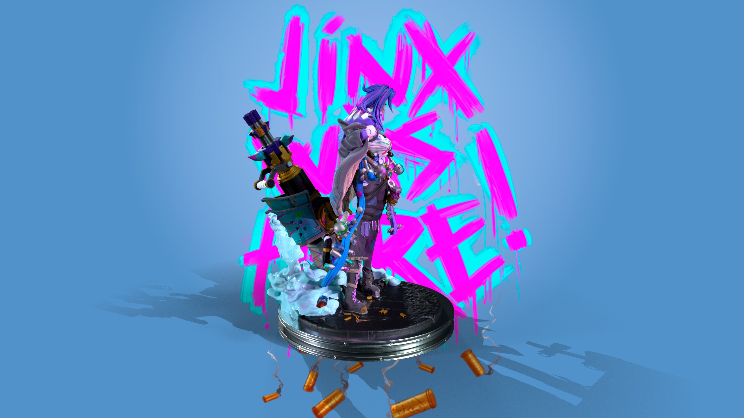 Fractured Jinx - Arcane 3D model 3D printable | CGTrader