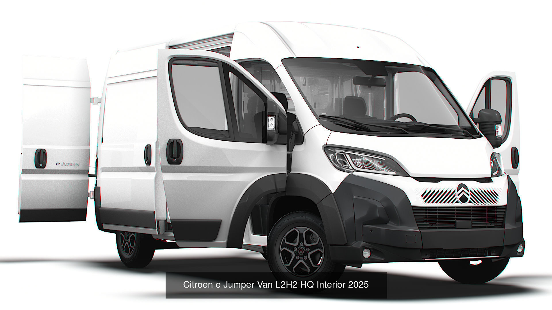 Stellantis Electric Panel Van HQ Interior L2H2 2025 3D Model Collection ...