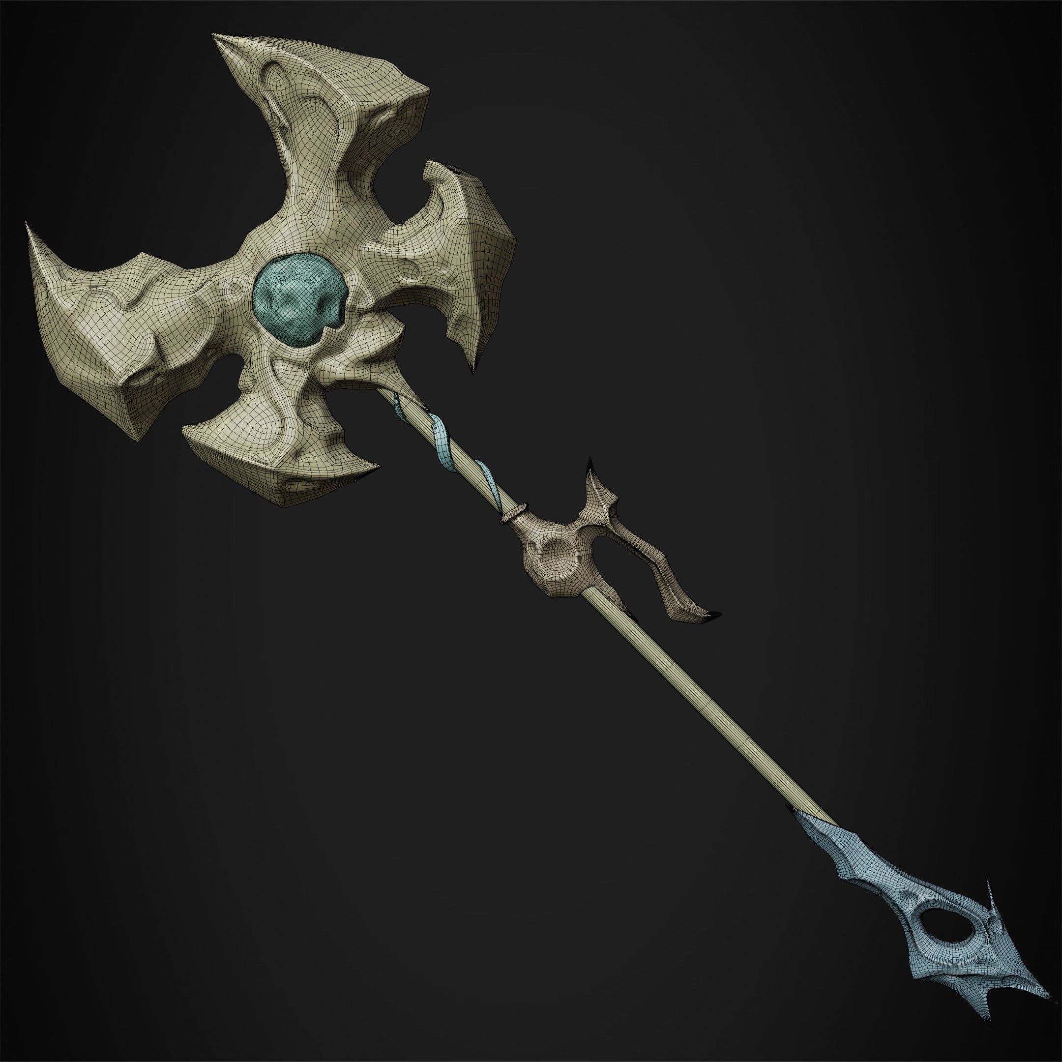 Arcane S2 Jayce Corrupted Hammer for Cosplay 3D model 3D printable ...