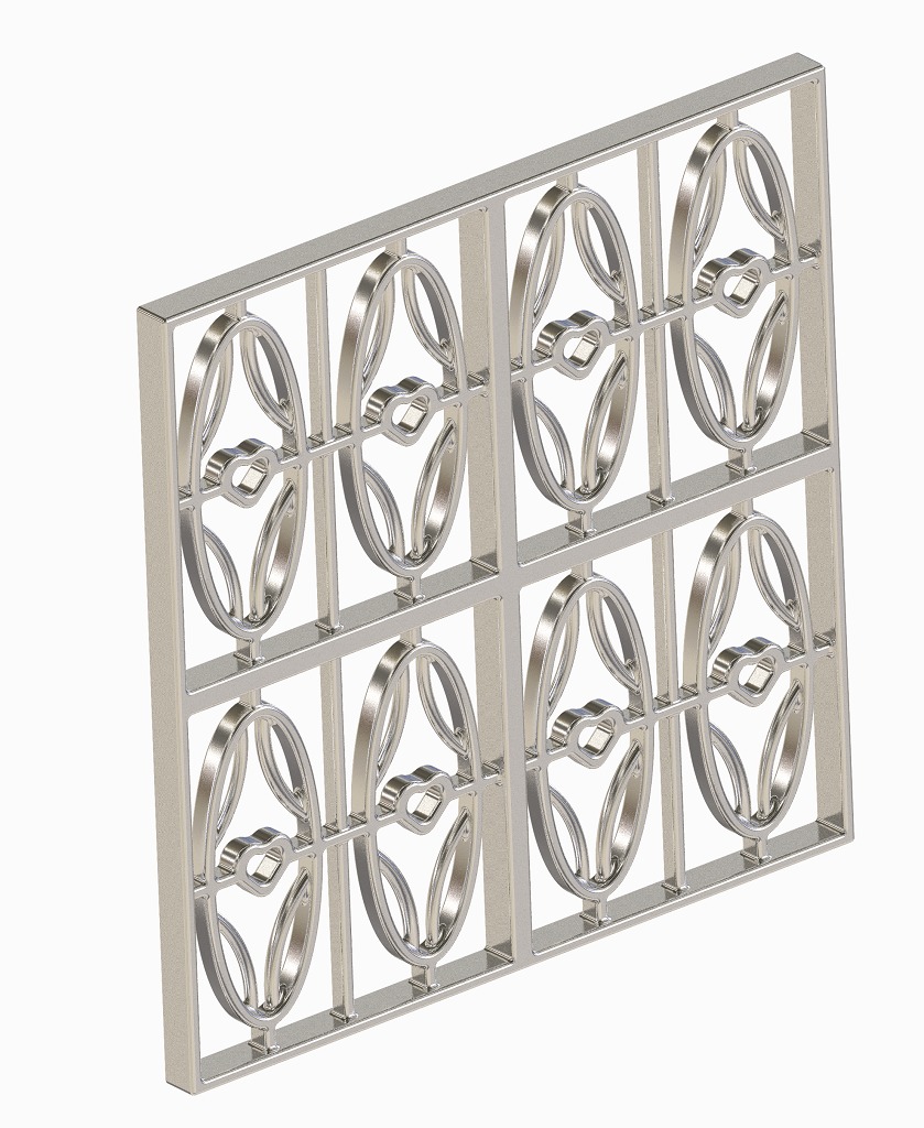 Exquisite Window Grill 3D model 3D printable | CGTrader